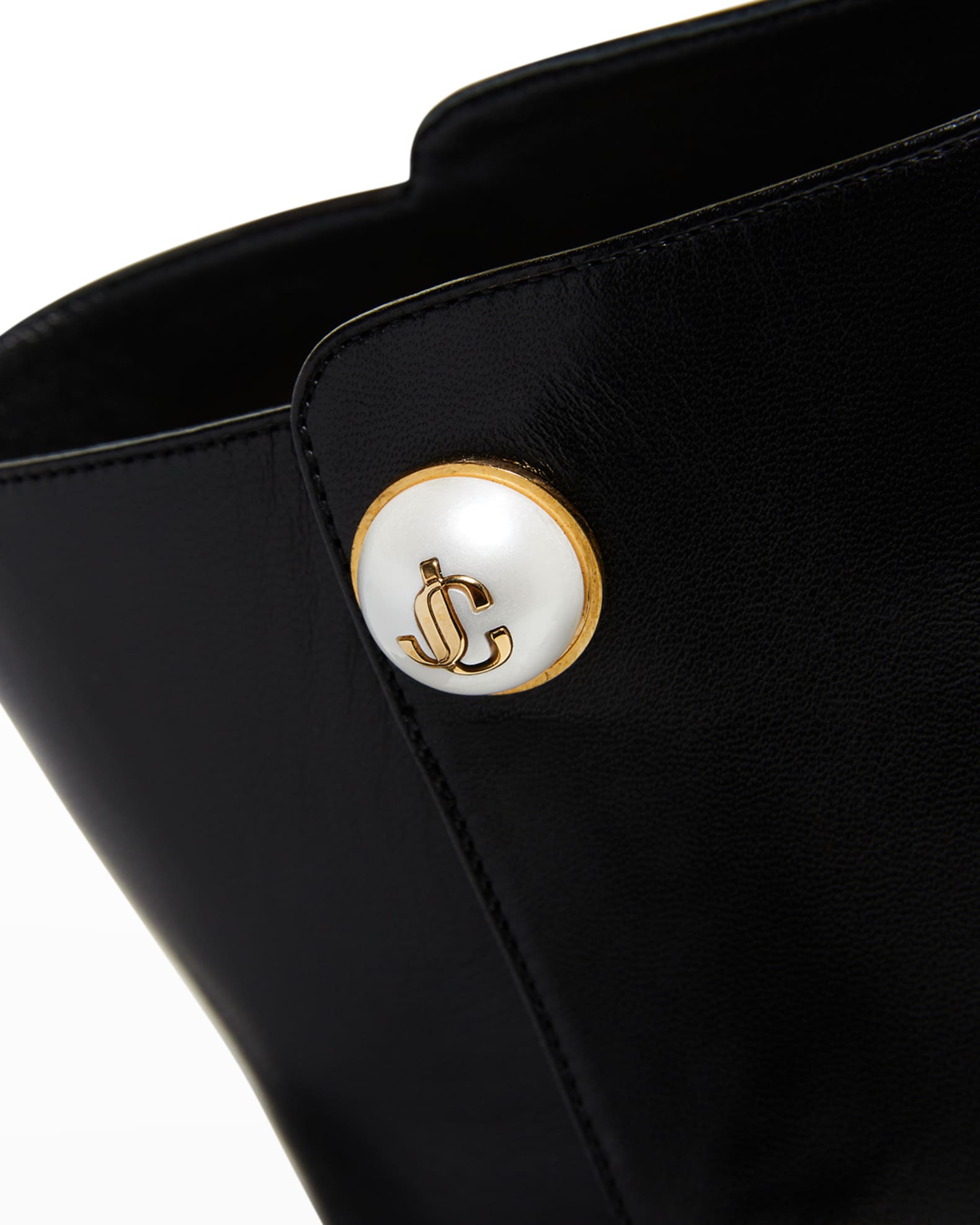 Jimmy Choo Rina Pearly-Button Ankle Booties | Neiman Marcus