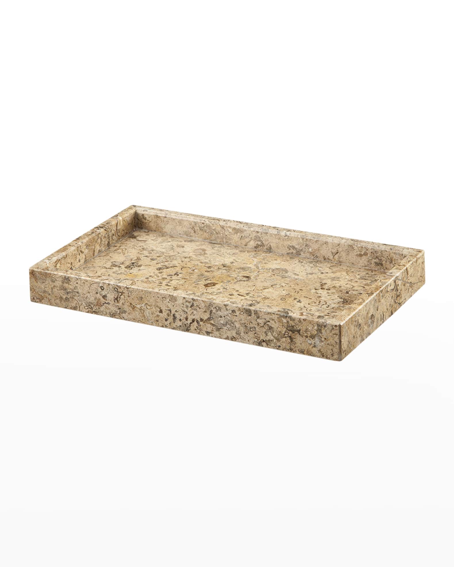Marble Crafter Fossil Stone Polished Small Amenity Tray | Neiman Marcus
