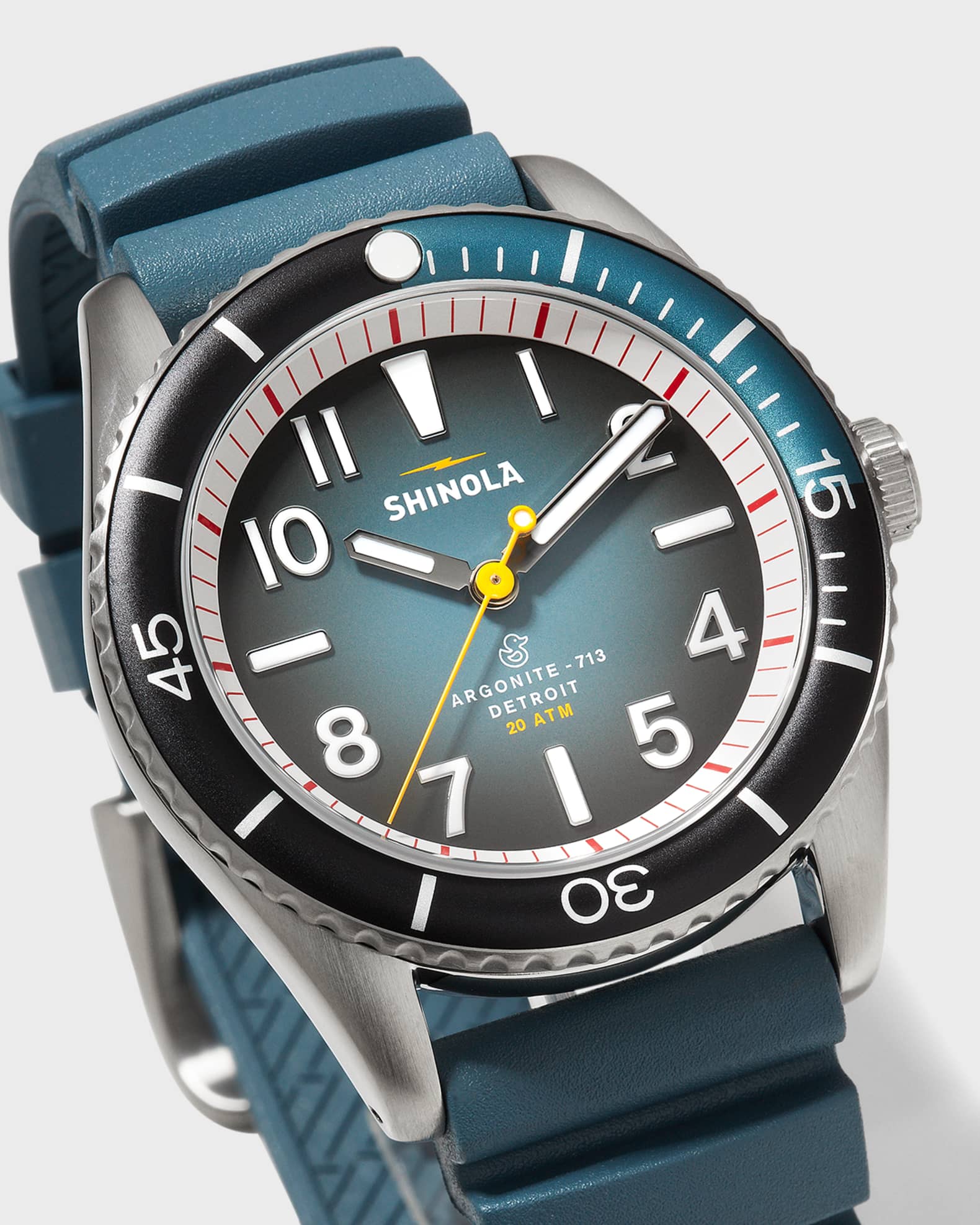 Shinola Men's The Duck Stainless Steel Rubber Surf Watch, 42mm | Neiman ...