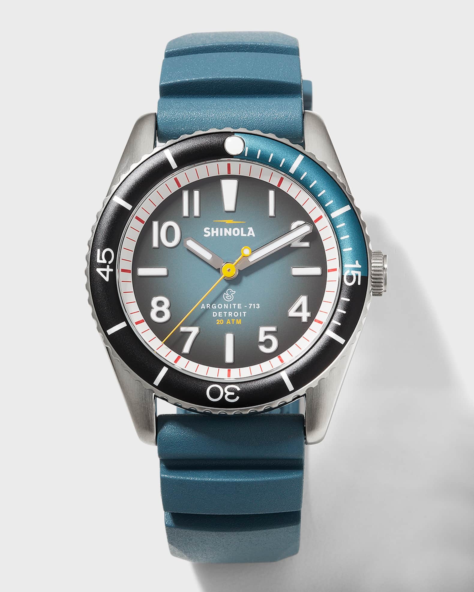Shinola Men's The Duck Stainless Steel Rubber Surf Watch, 42mm | Neiman ...