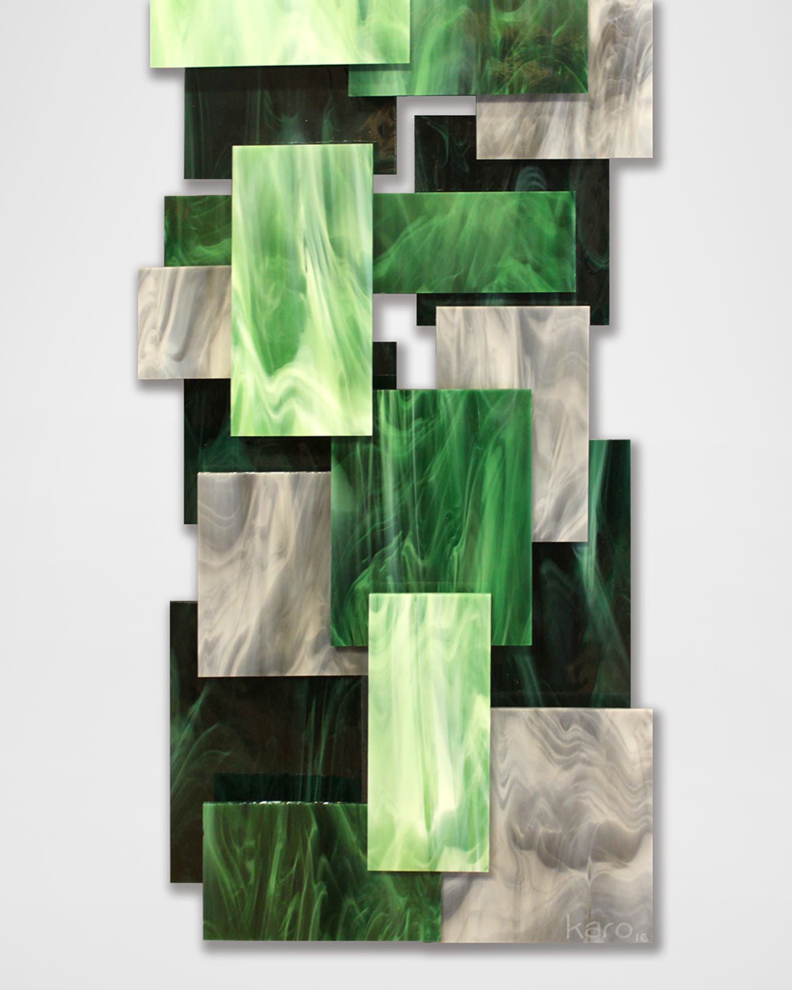 Karo Studios Glass and Metal Wall Sculpture | Neiman Marcus
