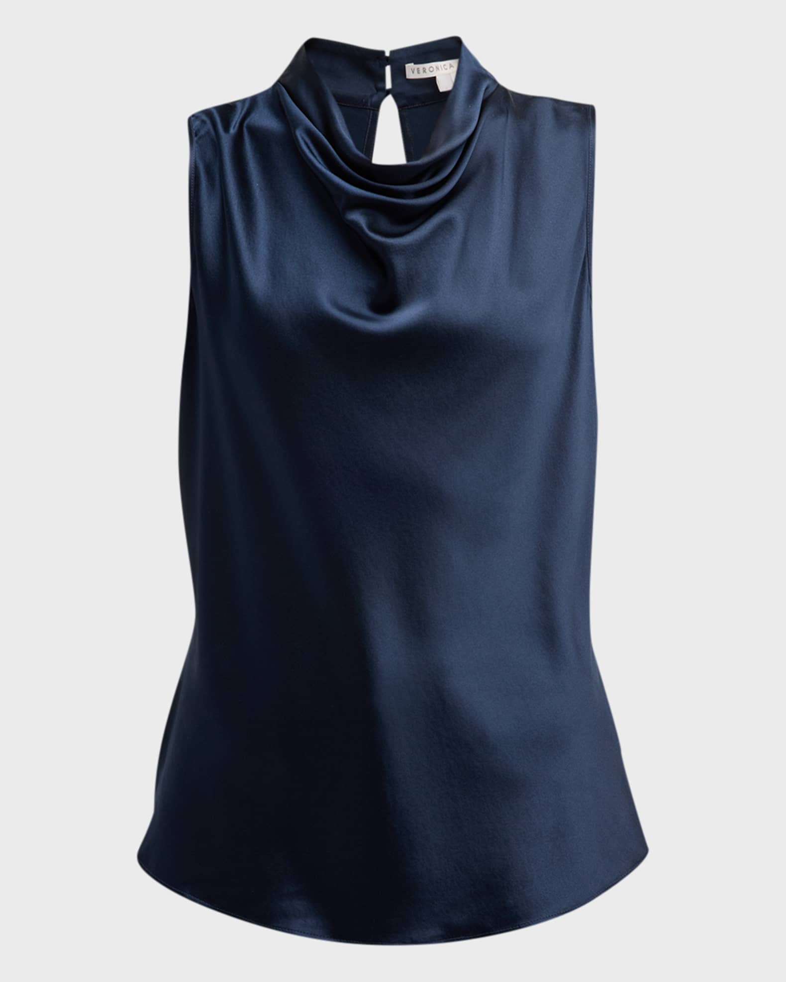 Veronica Beard Tam Silk Sleeveless Cowl Neck Top | Neiman Marcus