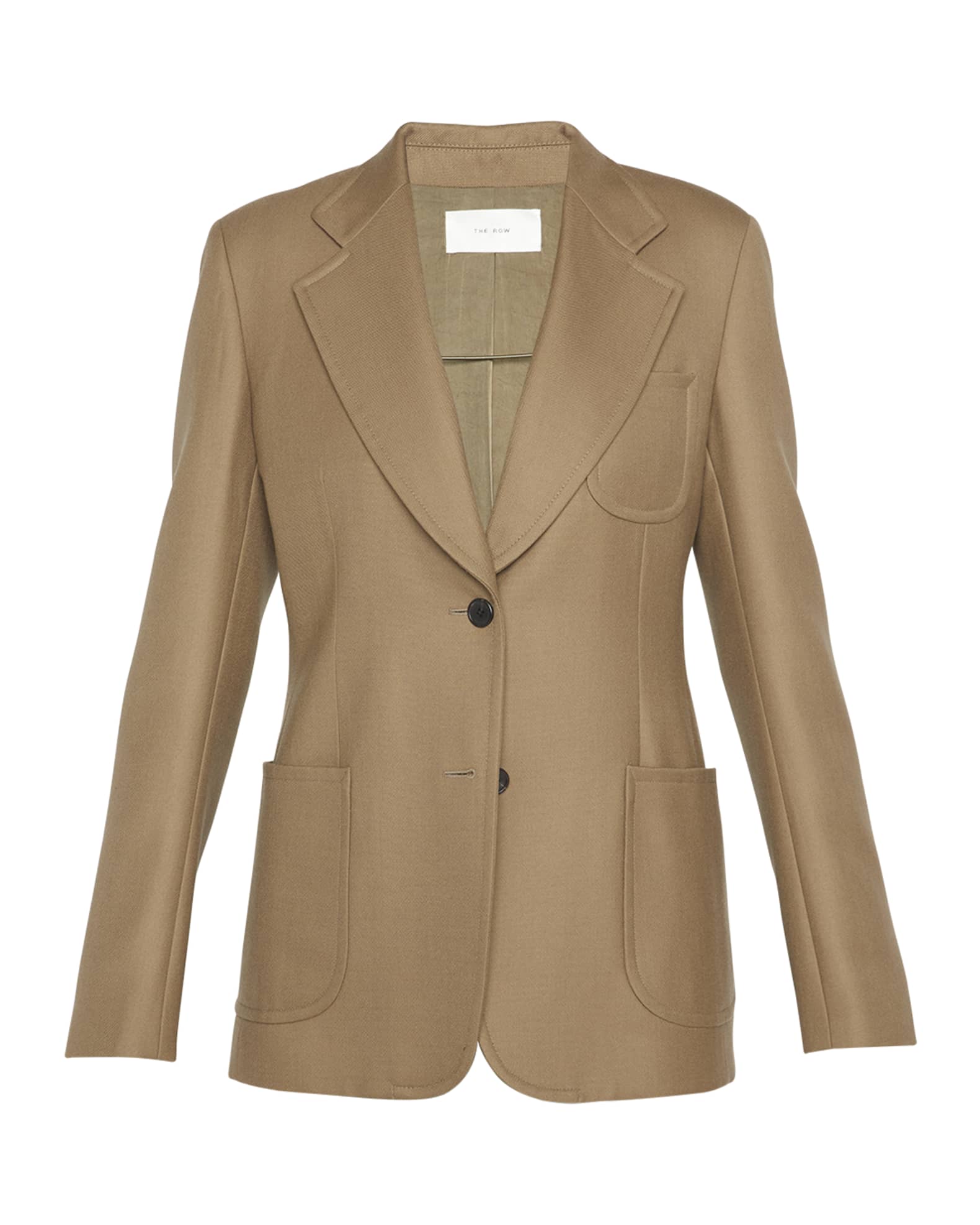 THE ROW Milto Single-Breasted Wool Jacket | Neiman Marcus