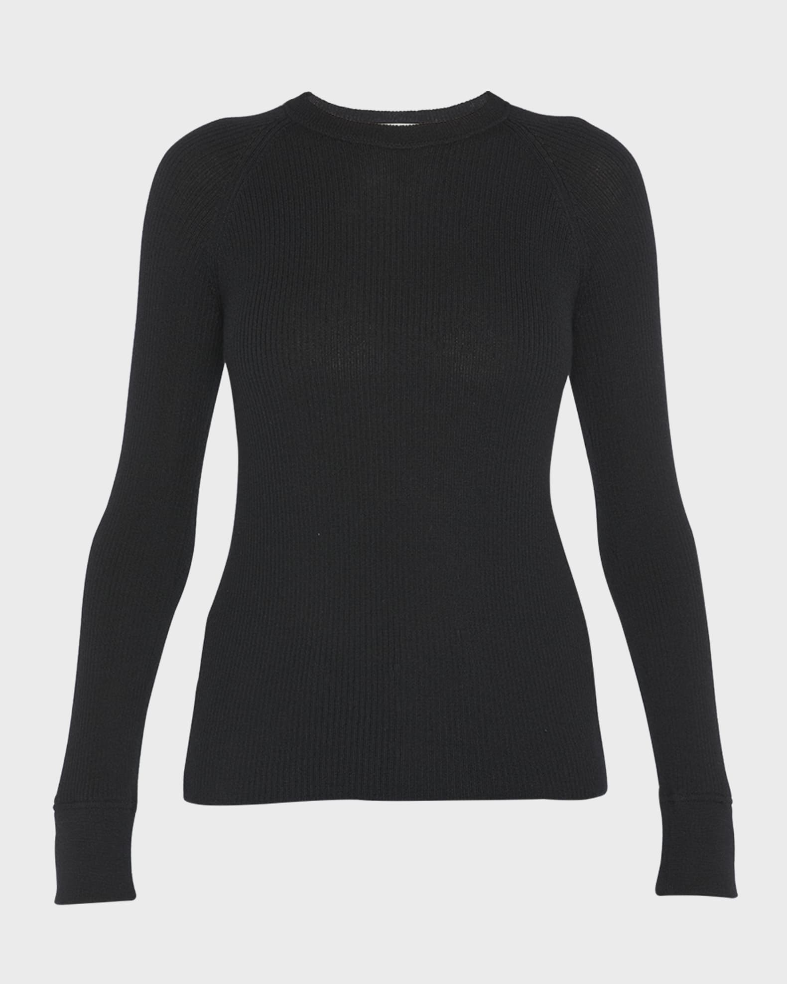 THE ROW Visby Rib Cashmere Top | Neiman Marcus