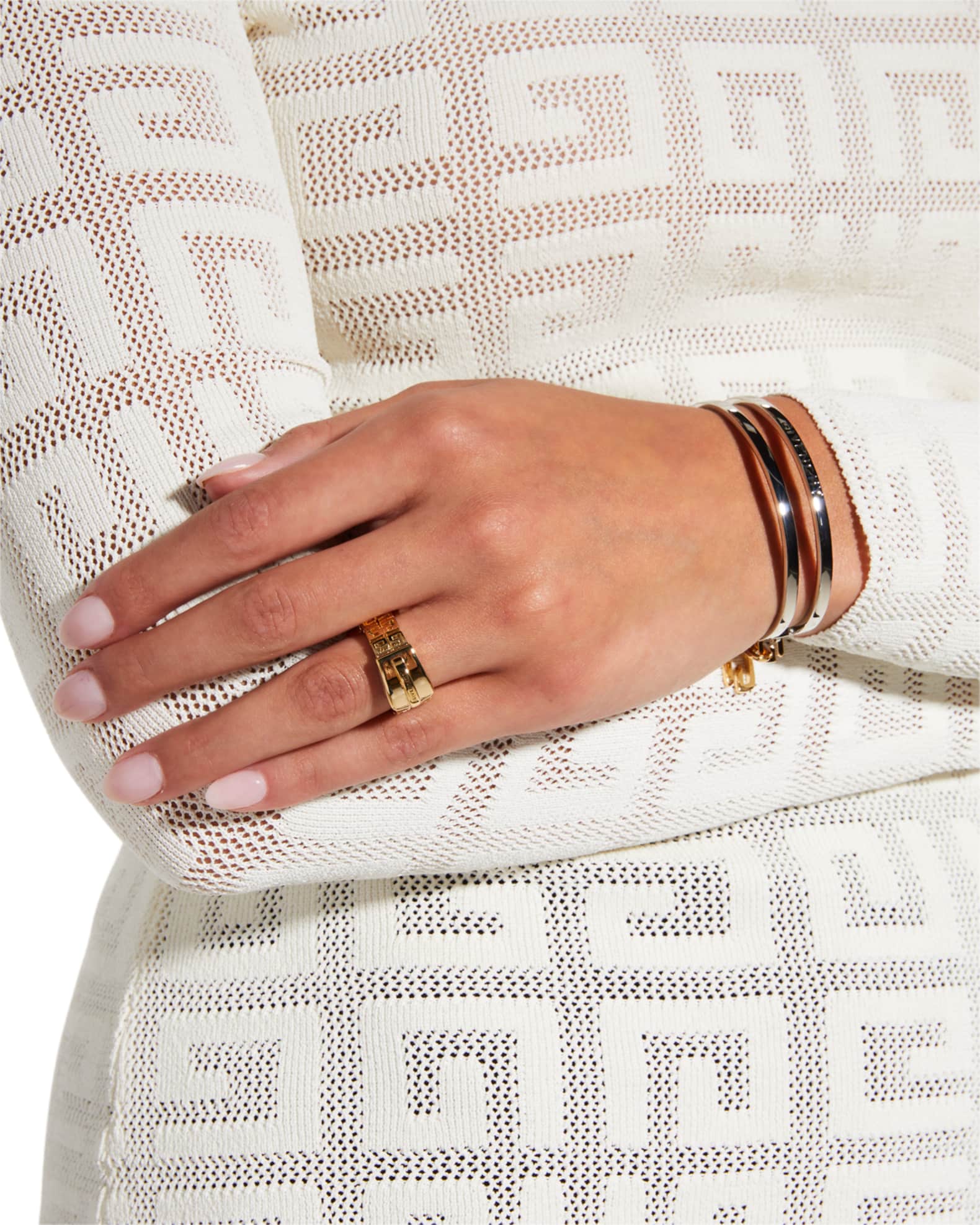 Givenchy G-Zip Golden Ring | Neiman Marcus