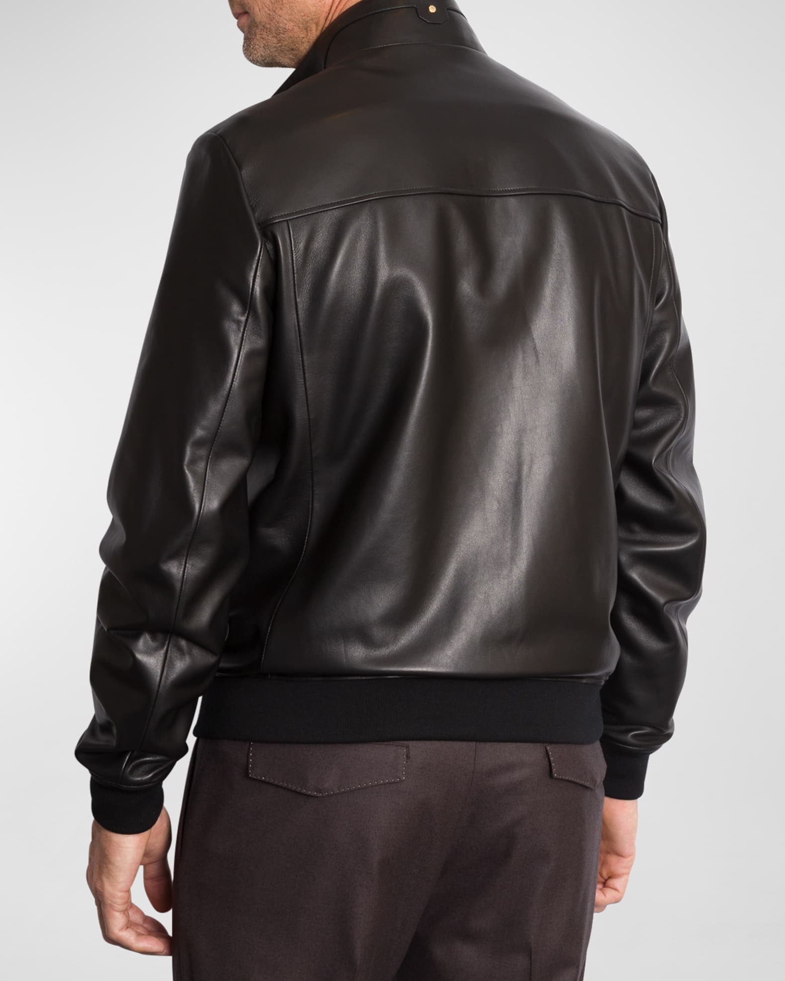 Stefano Ricci Men's Leather Bomber Jacket | Neiman Marcus