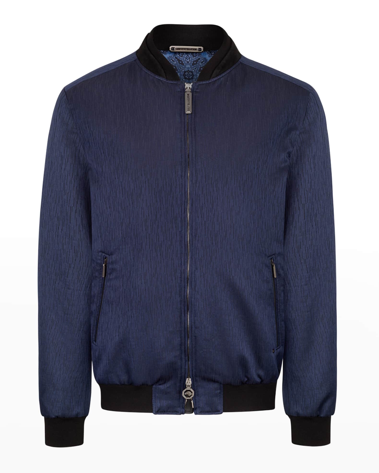 Stefano Ricci Men's Formal Silk Bomber Jacket | Neiman Marcus