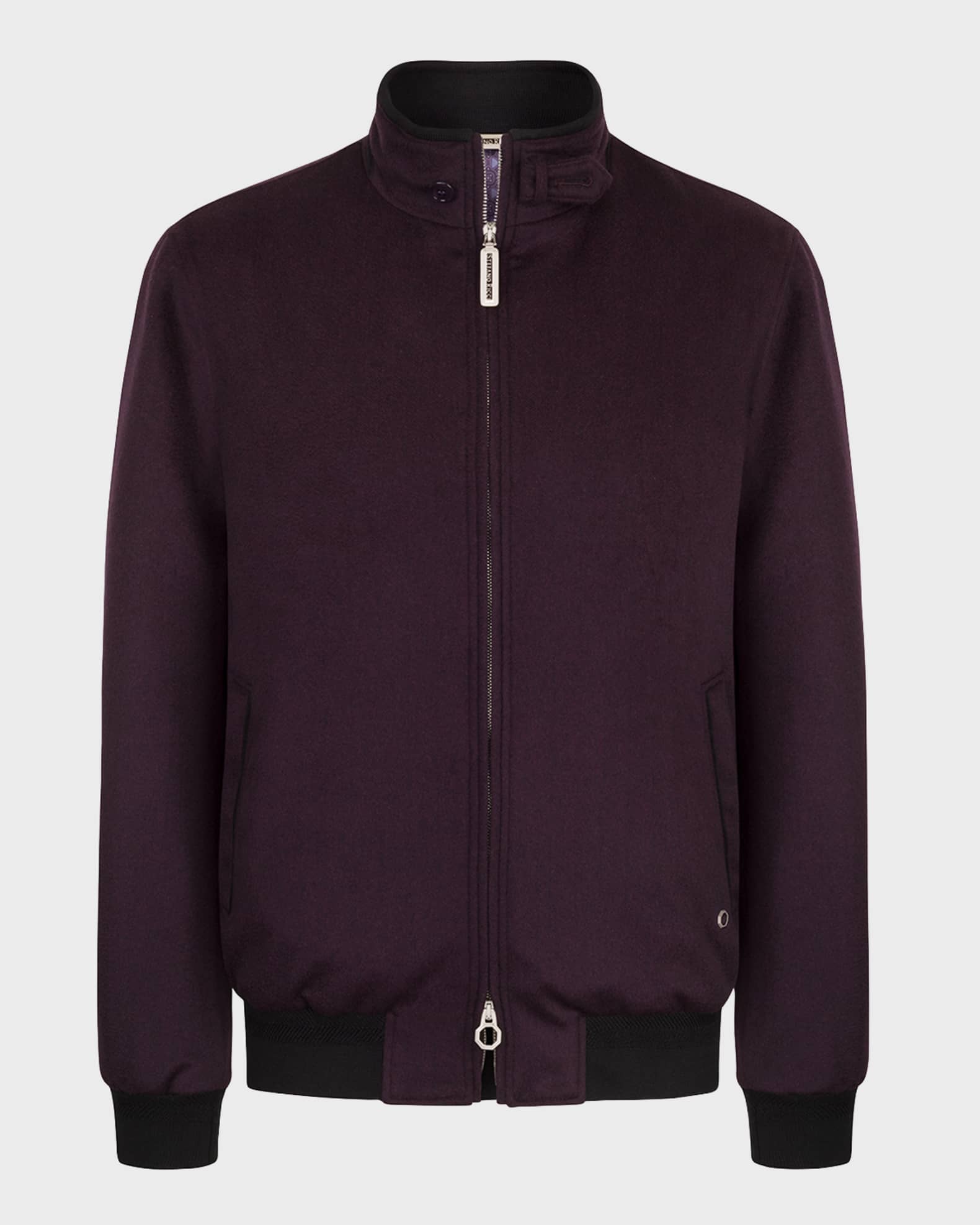 Stefano Ricci Men's Cashmere Zip Bomber Jacket | Neiman Marcus