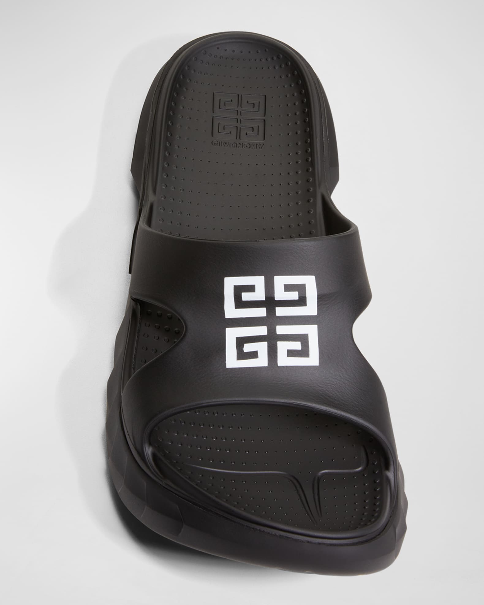 Givenchy Men's Marshmallow 4G Rubber Slide Sandals | Neiman Marcus