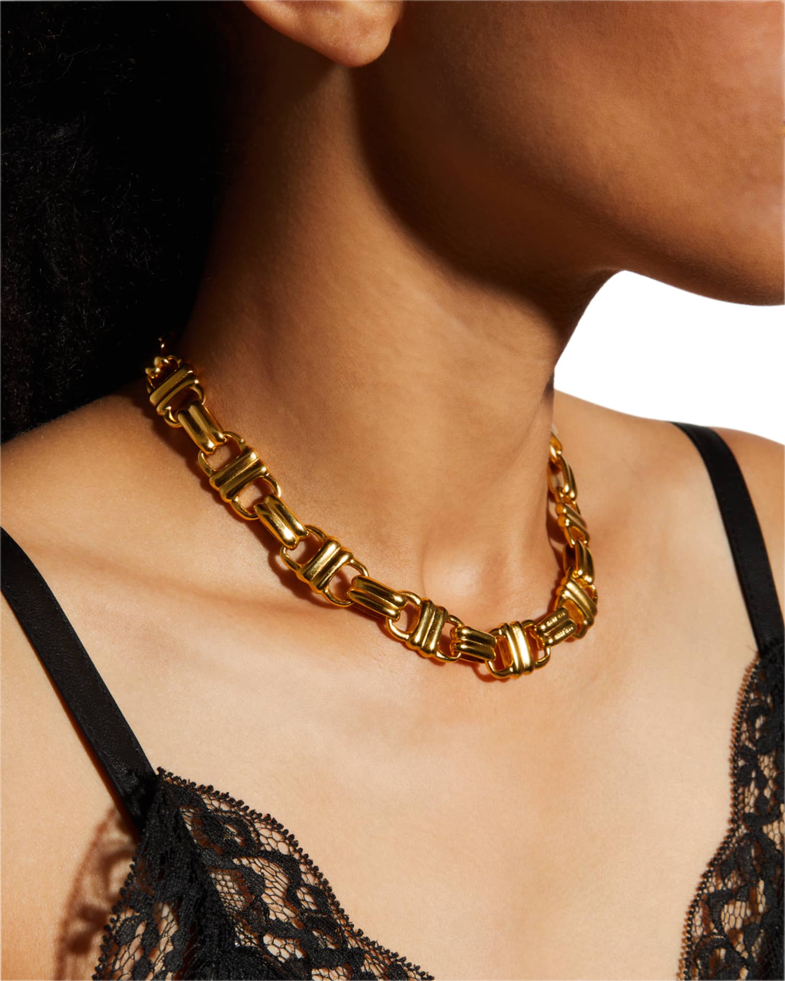 Ben-Amun Gold Chain Toggle Necklace, 16.5"L | Neiman Marcus