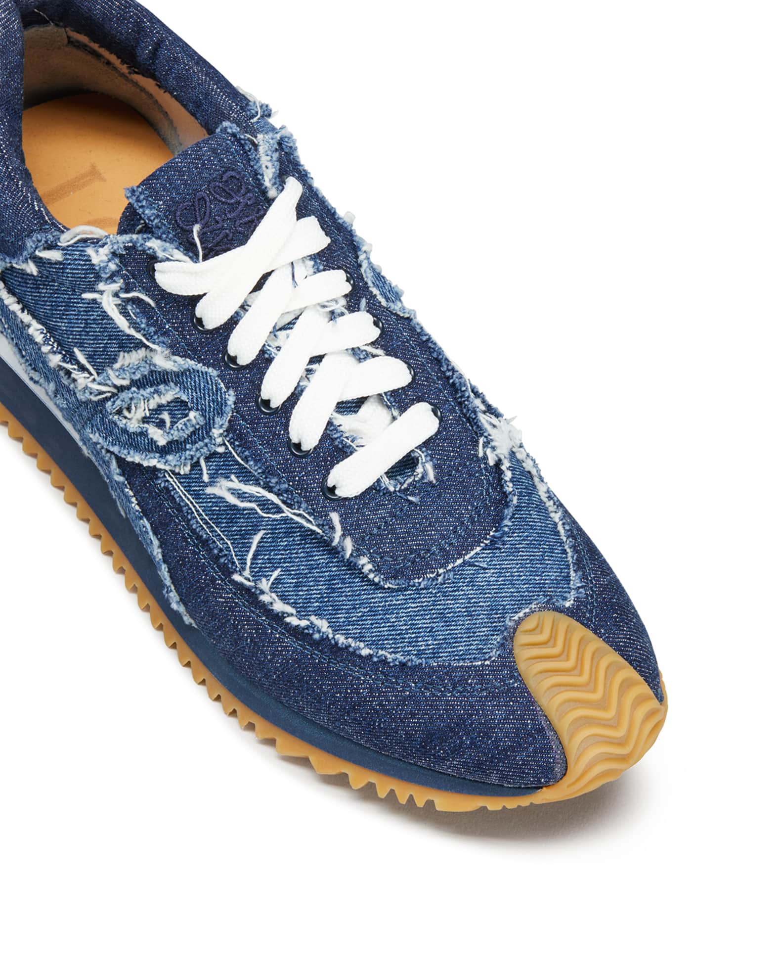 Loewe Flow Denim Retro Runner Sneakers | Neiman Marcus