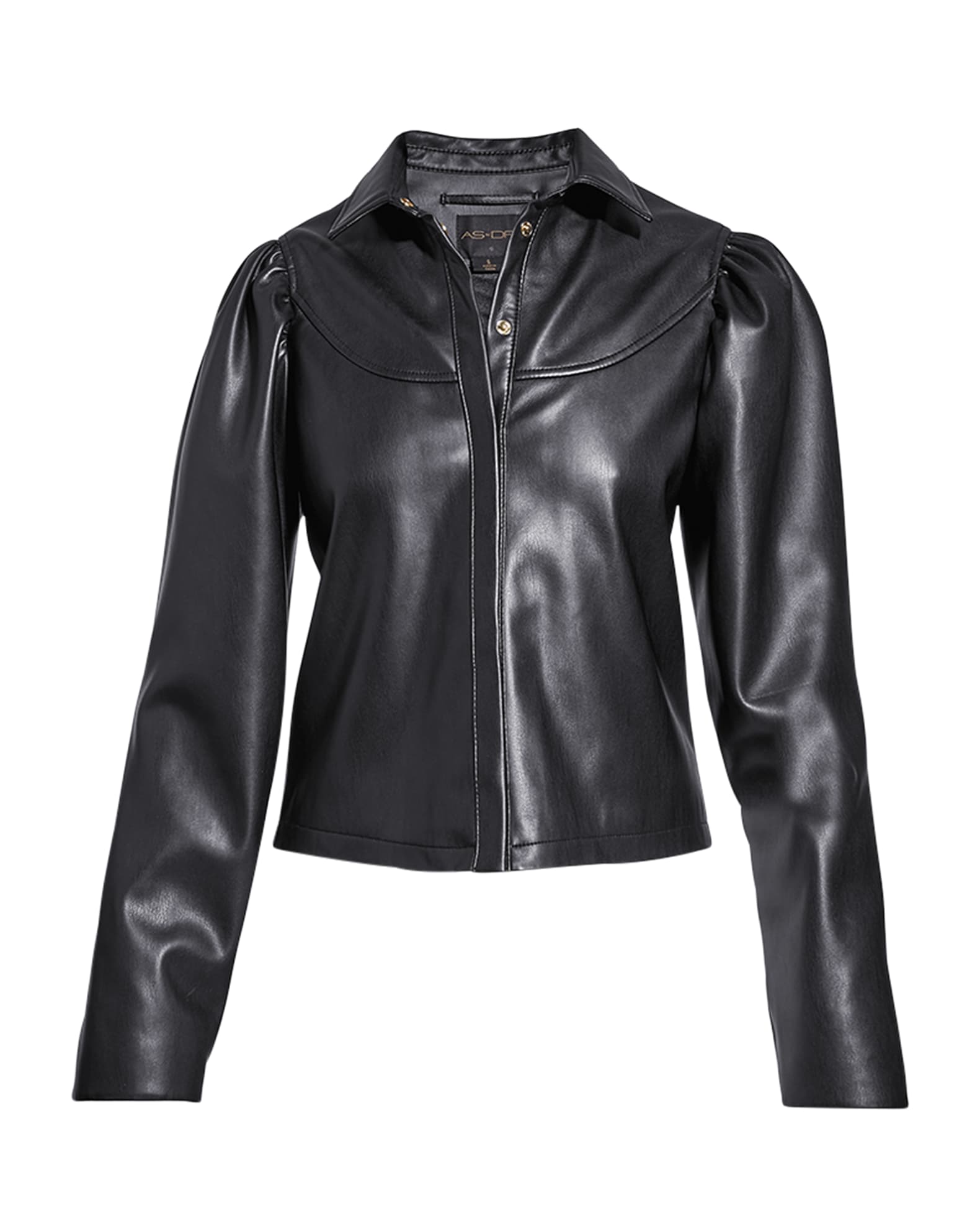 AS by DF Fallon Recycled Leather Shacket | Neiman Marcus