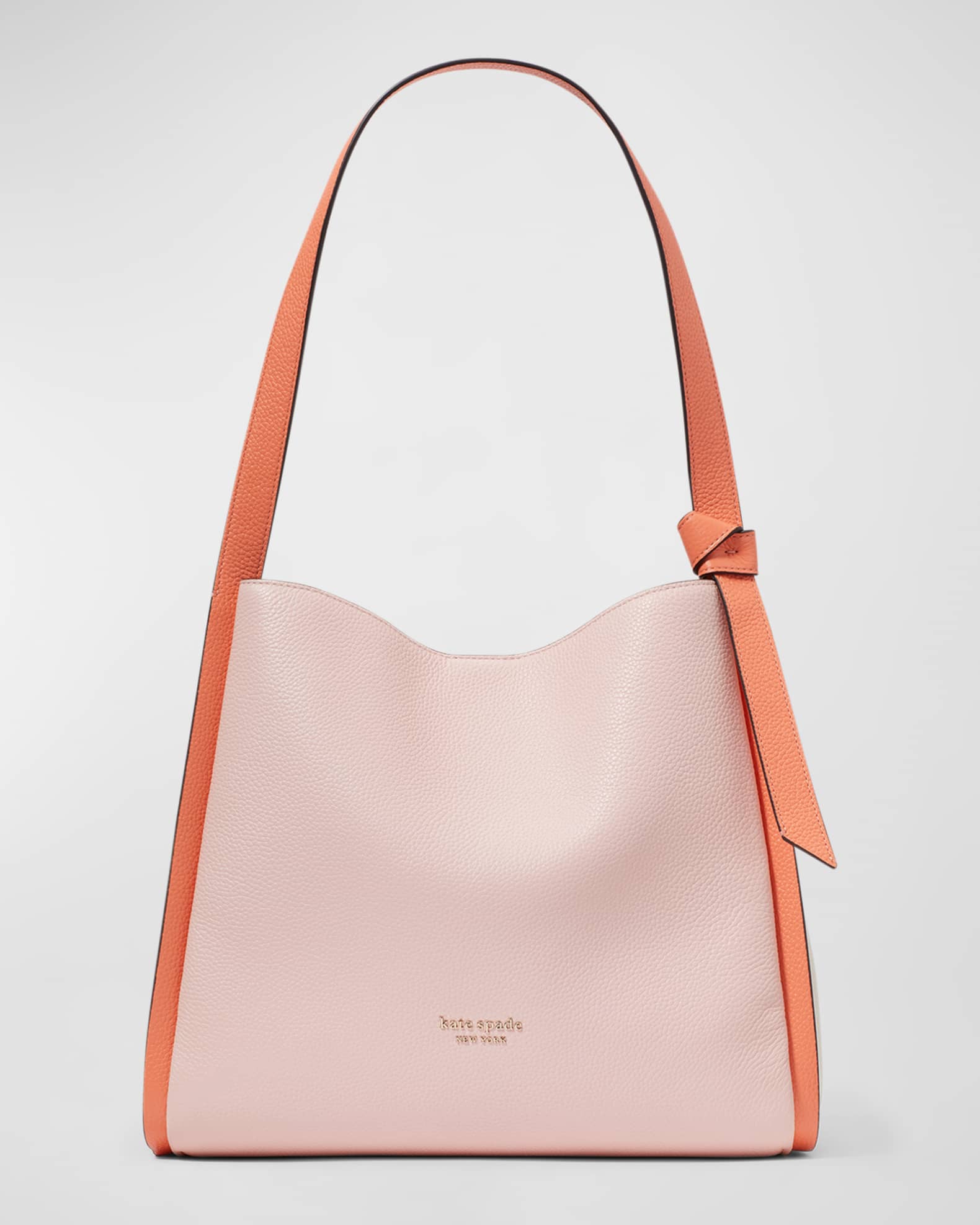 kate spade new york knott large colorblock pebbled leather shoulder bag ...