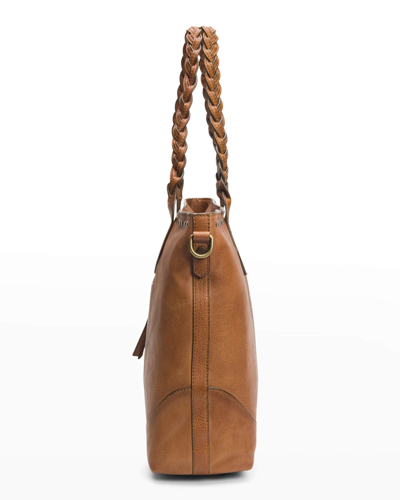 Frye Soraya Zip Leather Shopper Tote Bag | Neiman Marcus
