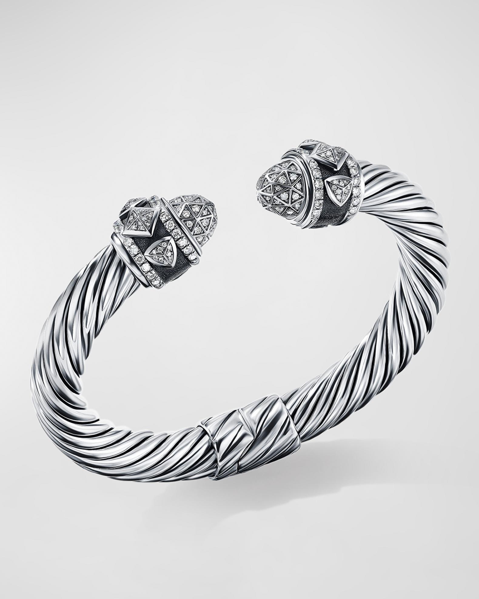 David Yurman Cable Bracelet With Diamonds