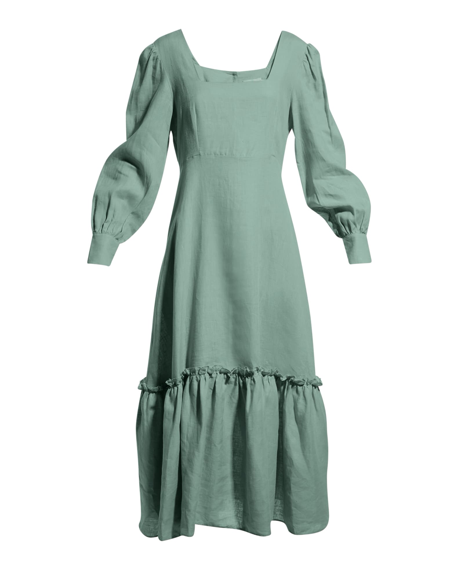 Harshman Bloom Flounce-Ruffle Dress | Neiman Marcus