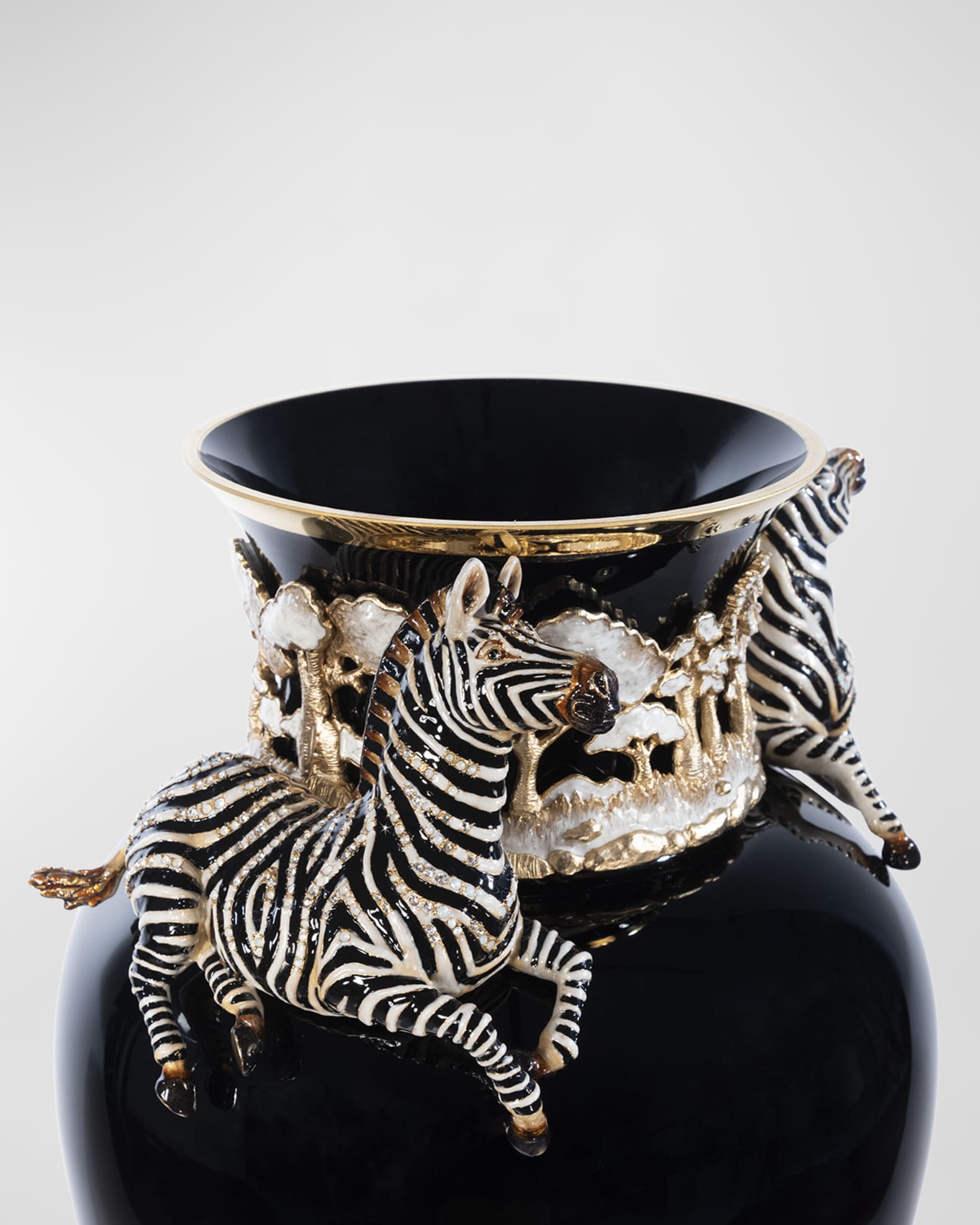 zebra head vase