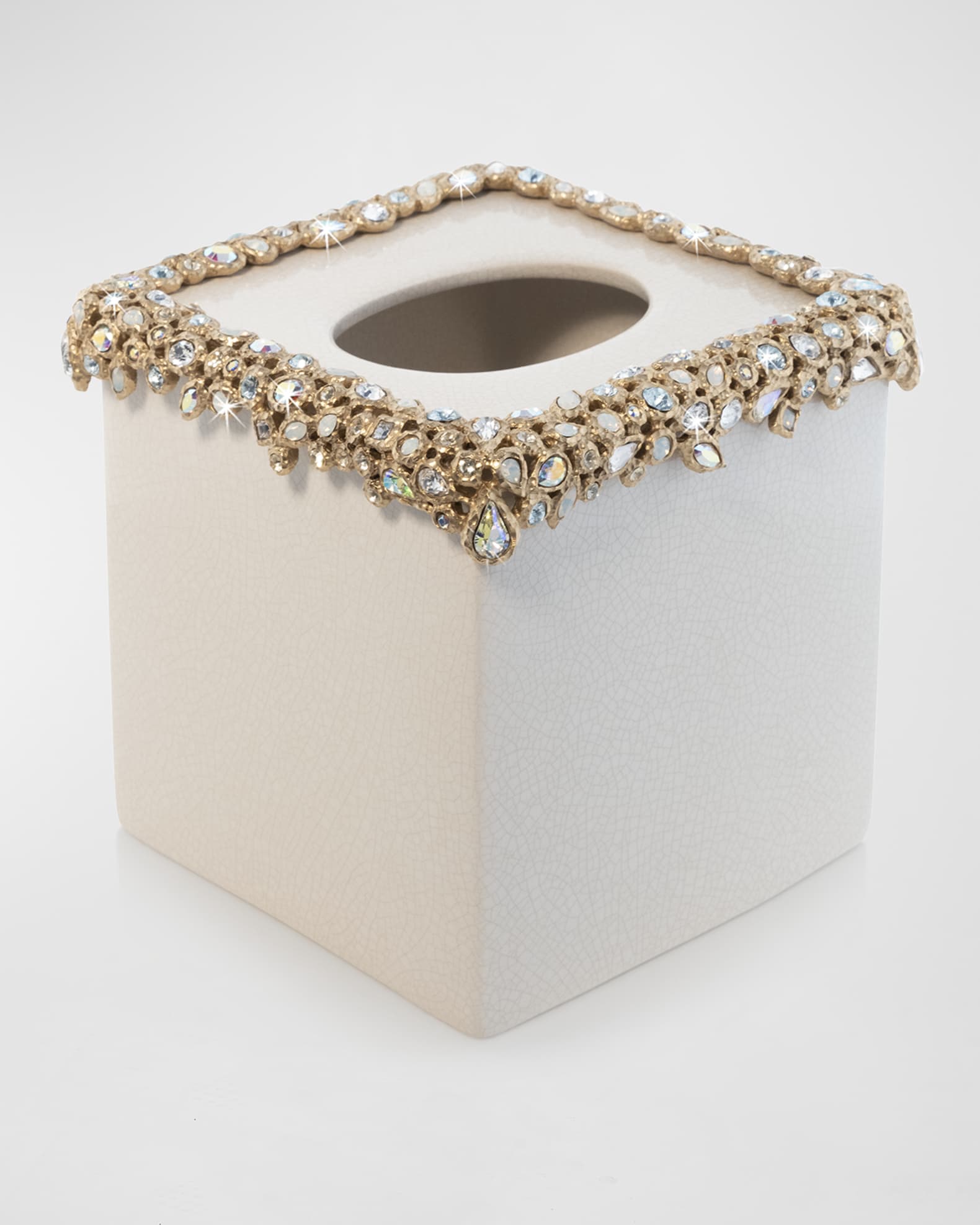 Jay Strongwater Bejeweled Tissue Box | Neiman Marcus