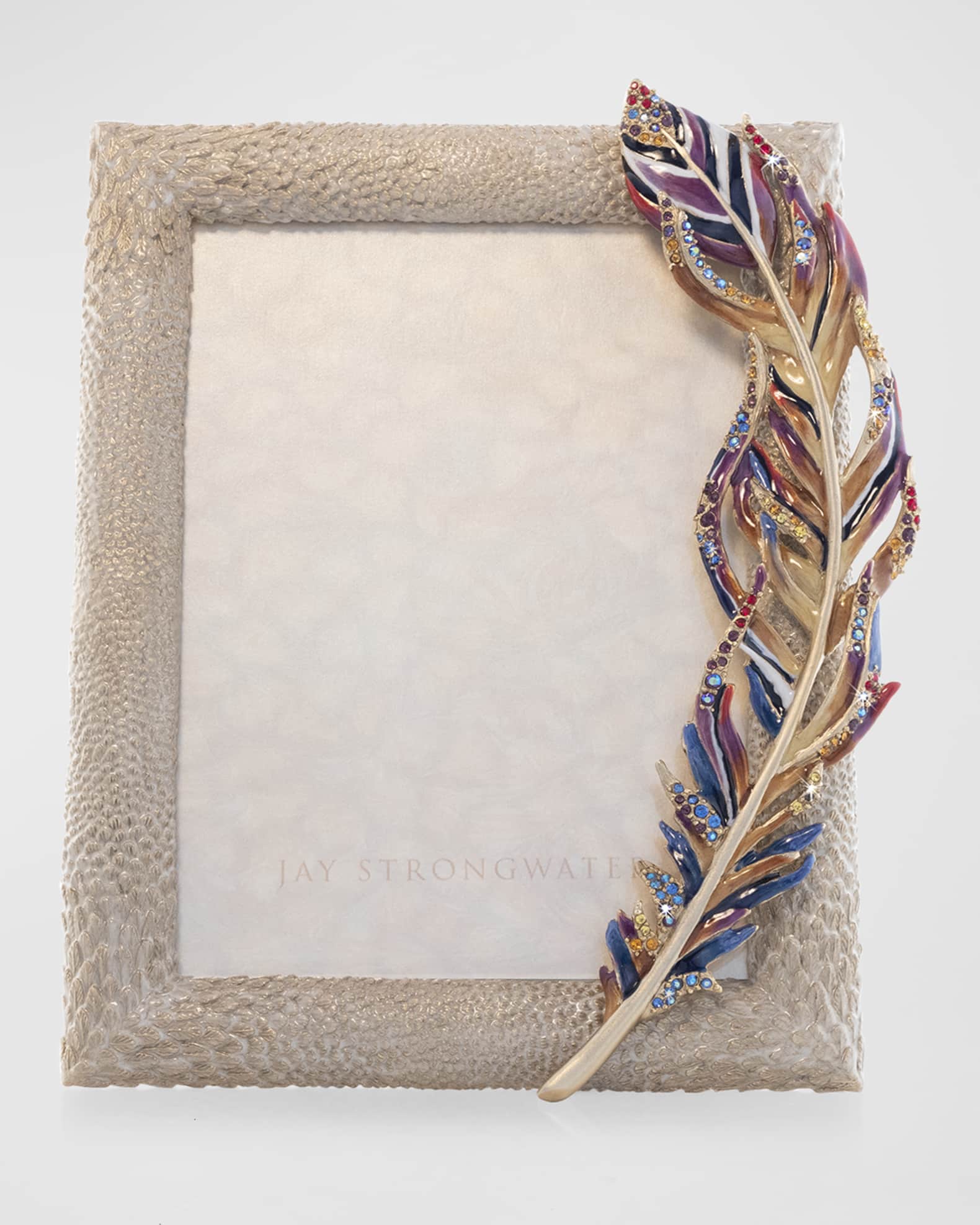 Jay Strongwater Feather Frame, 5" x 7" | Neiman Marcus
