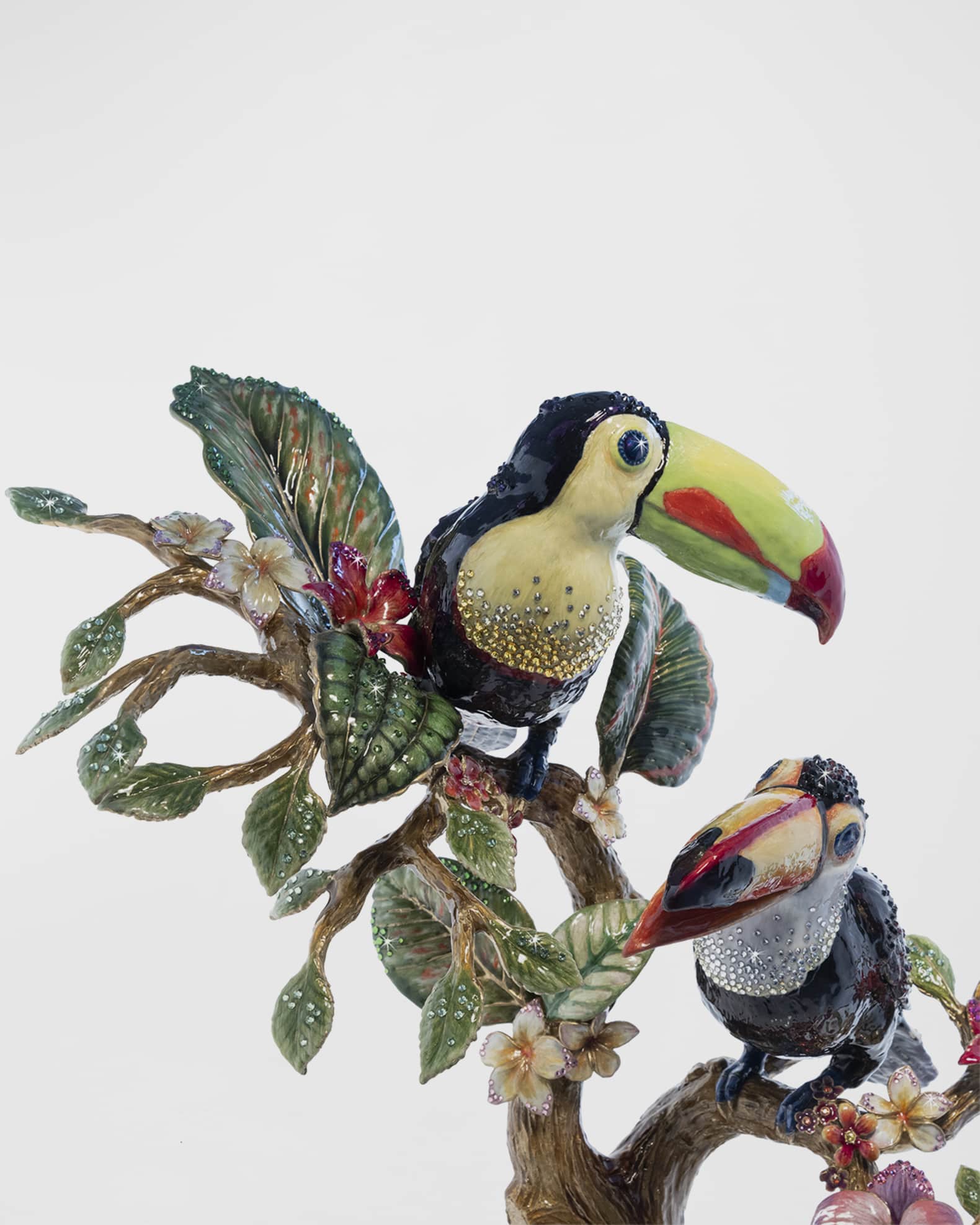 Jay Strongwater Embellished Toucan Tree Objet | Neiman Marcus
