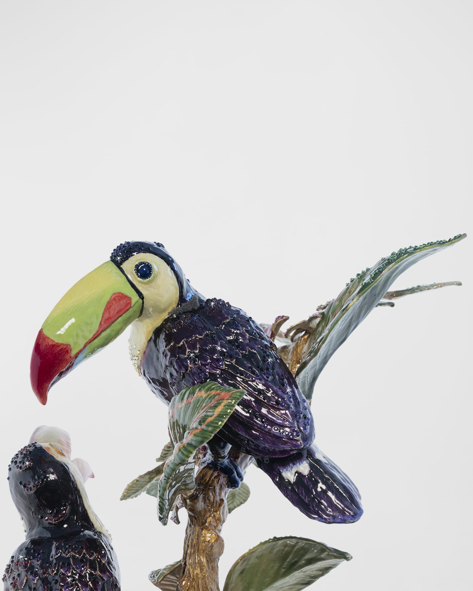 Jay Strongwater Embellished Toucan Tree Objet | Neiman Marcus