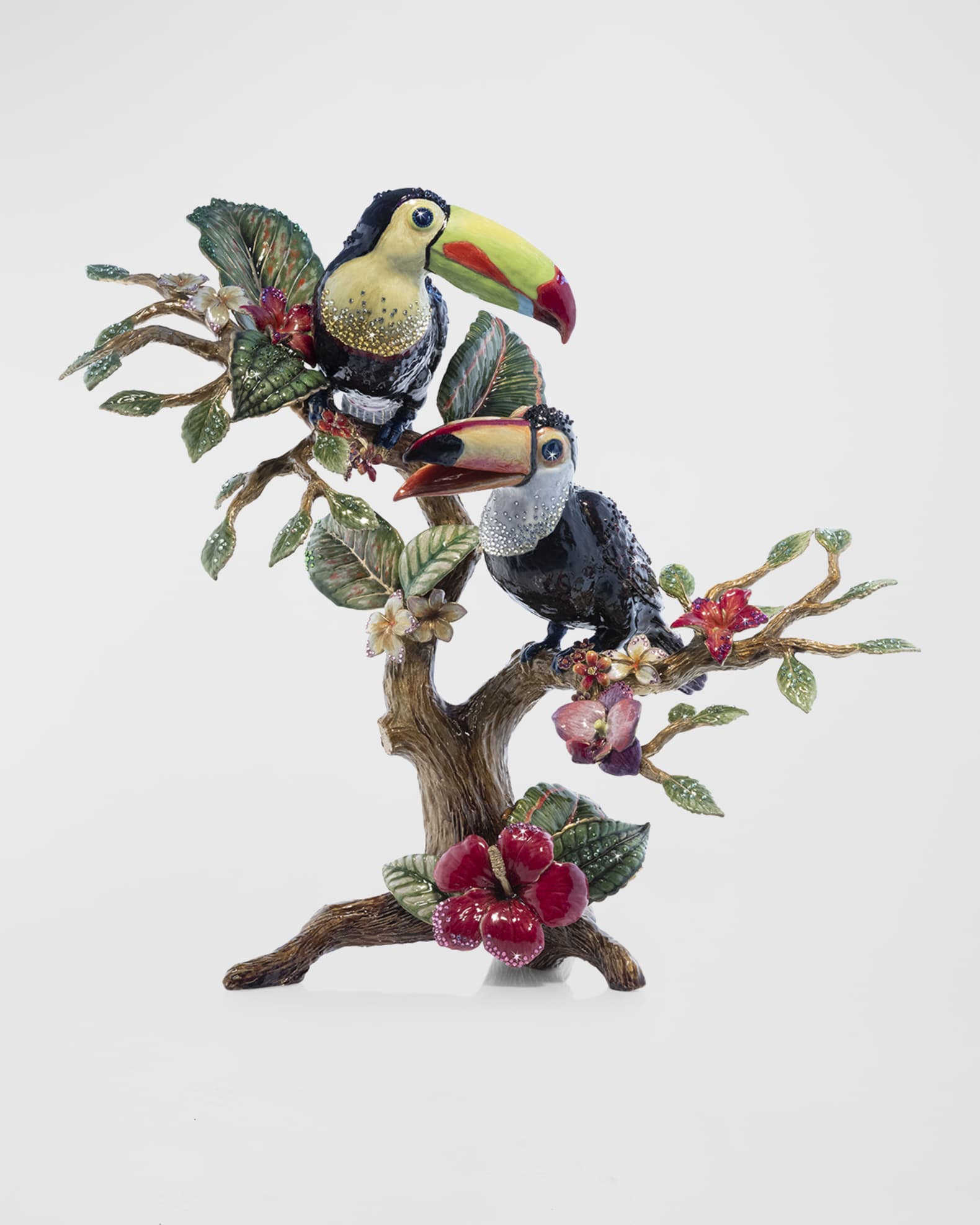 Jay Strongwater Embellished Toucan Tree Objet | Neiman Marcus