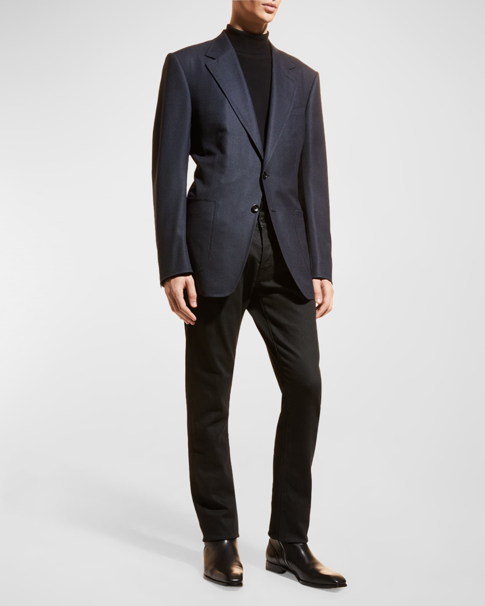 TOM FORD Men's Shelton Mouline Micro-Weave Sport Jacket | Neiman Marcus