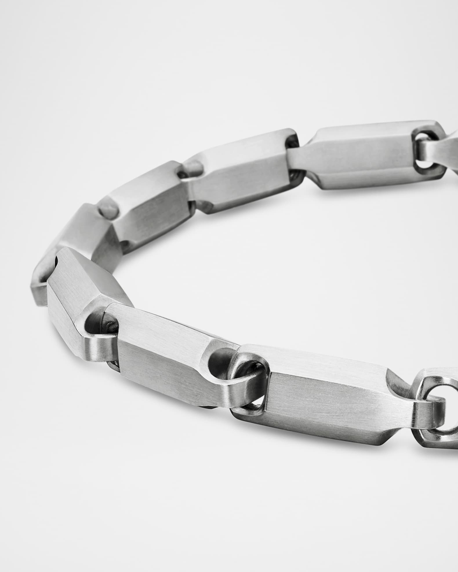 David Yurman Men's Faceted Chain Link Bracelet in Silver, 3mm | Neiman ...