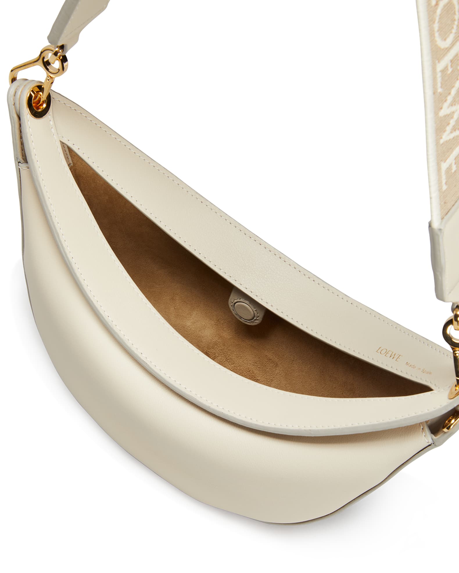 Loewe Luna Small Flap Leather Shoulder Bag | Neiman Marcus