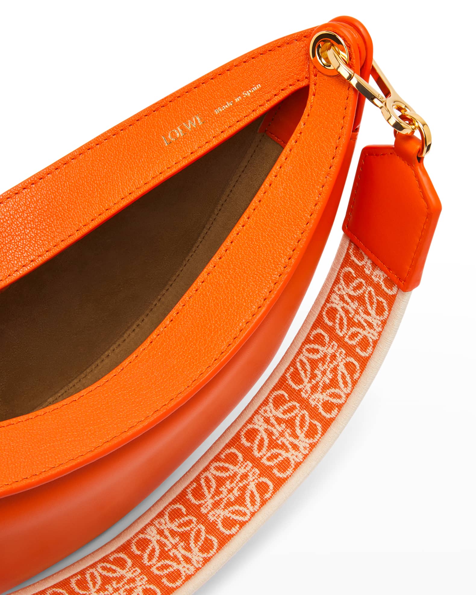 Loewe Luna Small Flap Leather Shoulder Bag | Neiman Marcus