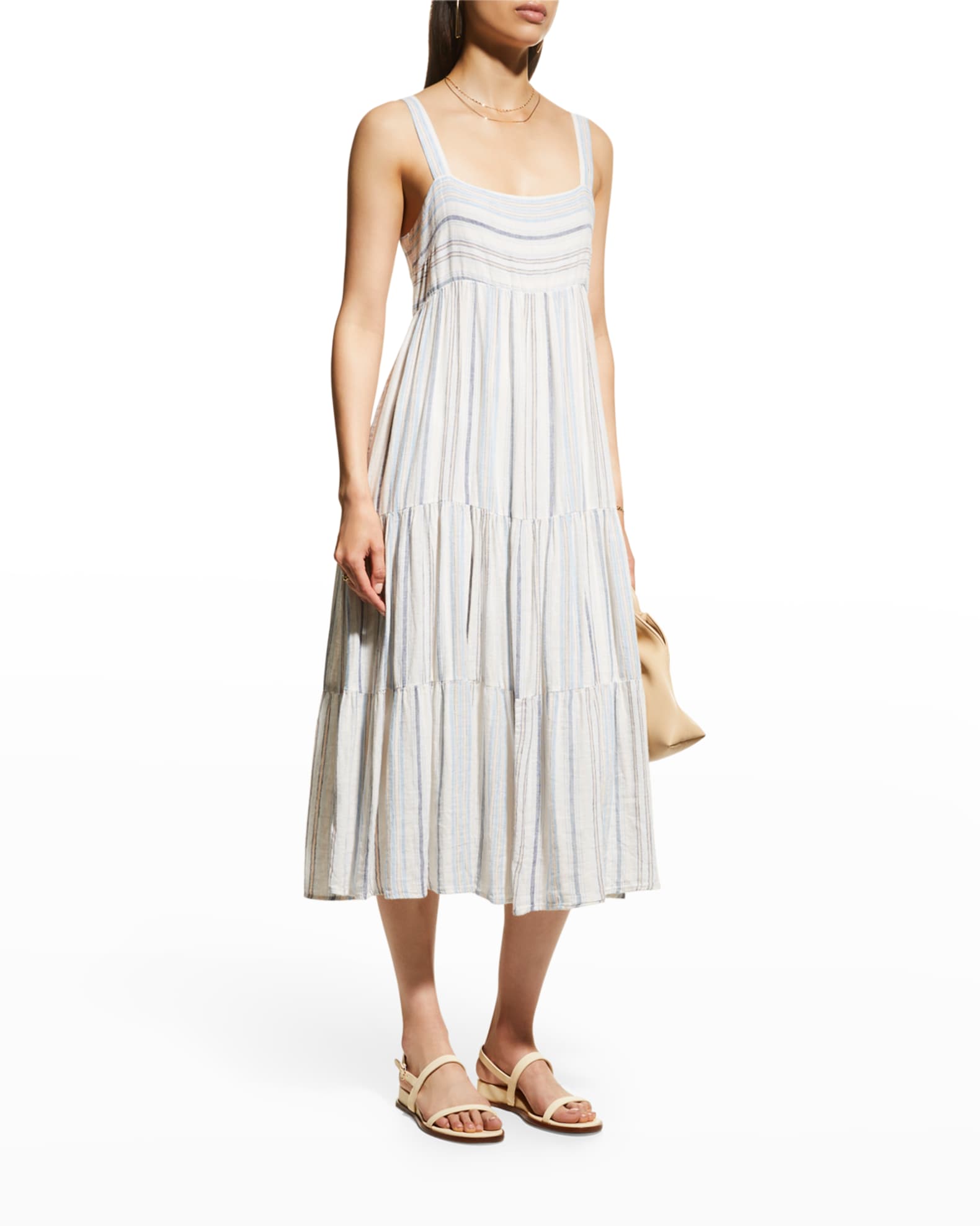 Rails Shailene Striped Midi Dress | Neiman Marcus