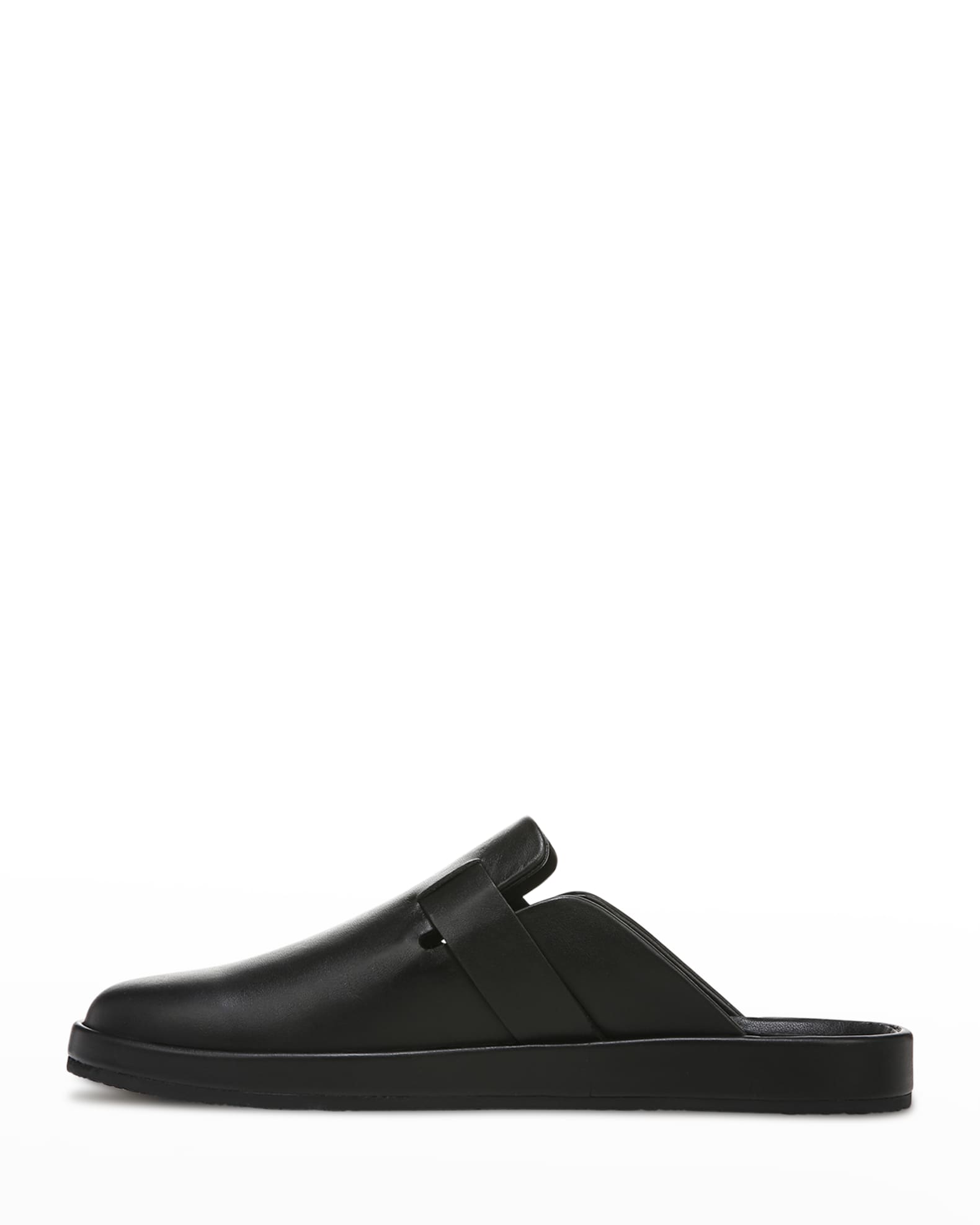 Vince Men's Essex Leather Mule Slides | Neiman Marcus