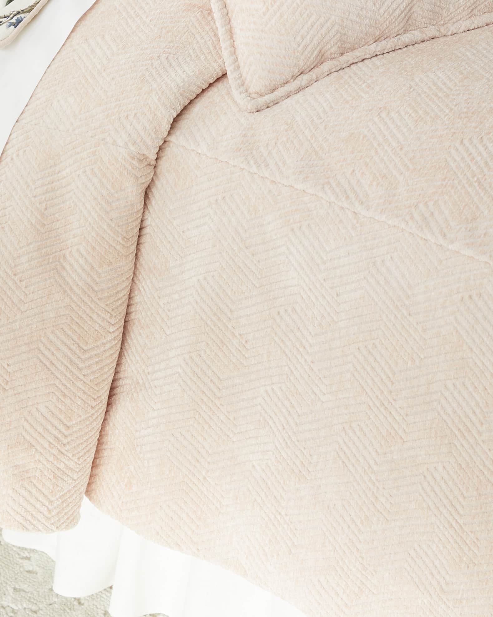 Sherry Kline Home Joybird Quilted Velvet Coverlet, QUEEN | Neiman Marcus