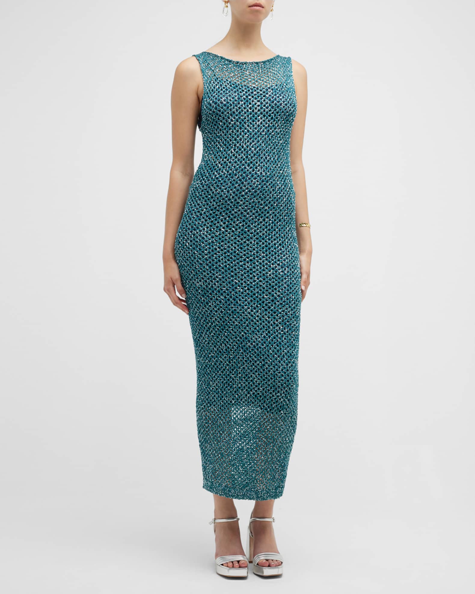 Missoni Sequin Mesh Midi Dress | Neiman Marcus