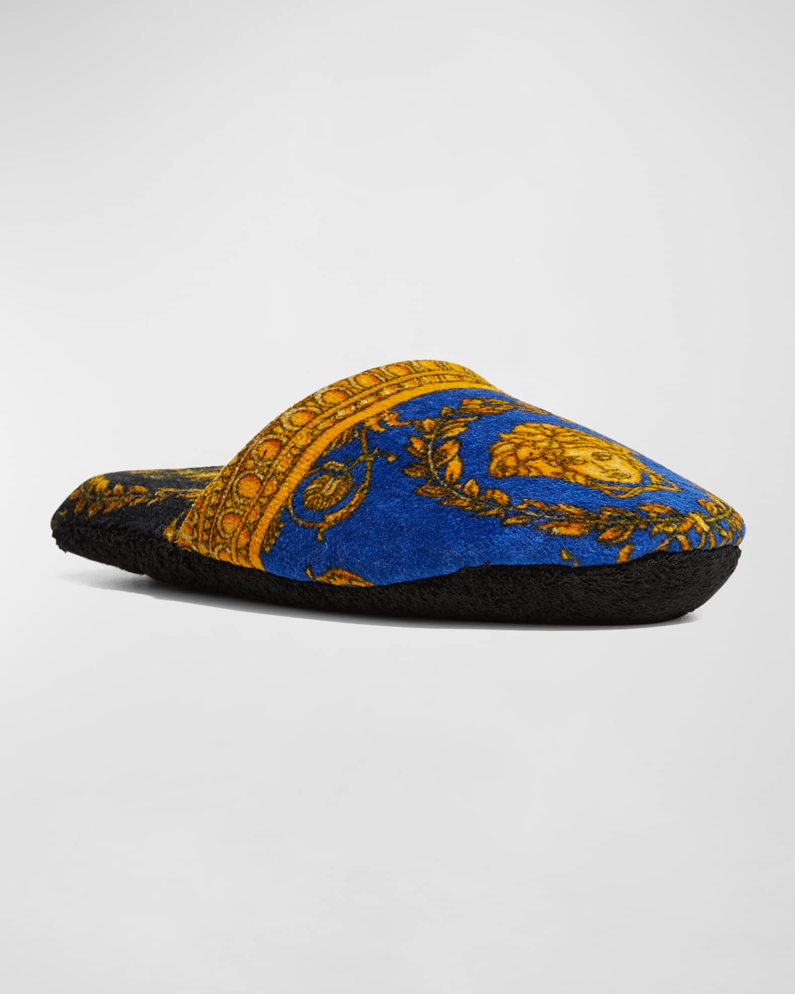 Versace Men's Medusa Head Slippers | Neiman Marcus