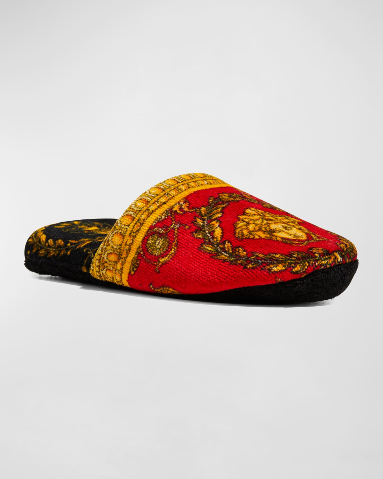 Versace Men's Medusa Head Slippers | Neiman Marcus