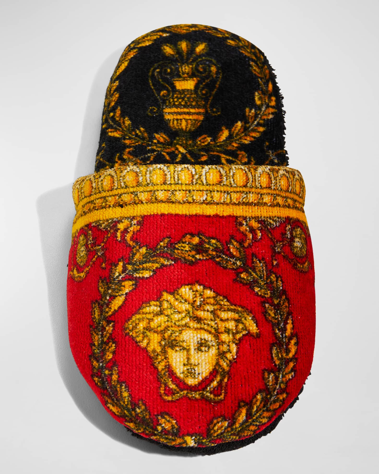 Versace Men's Medusa Head Slippers | Neiman Marcus