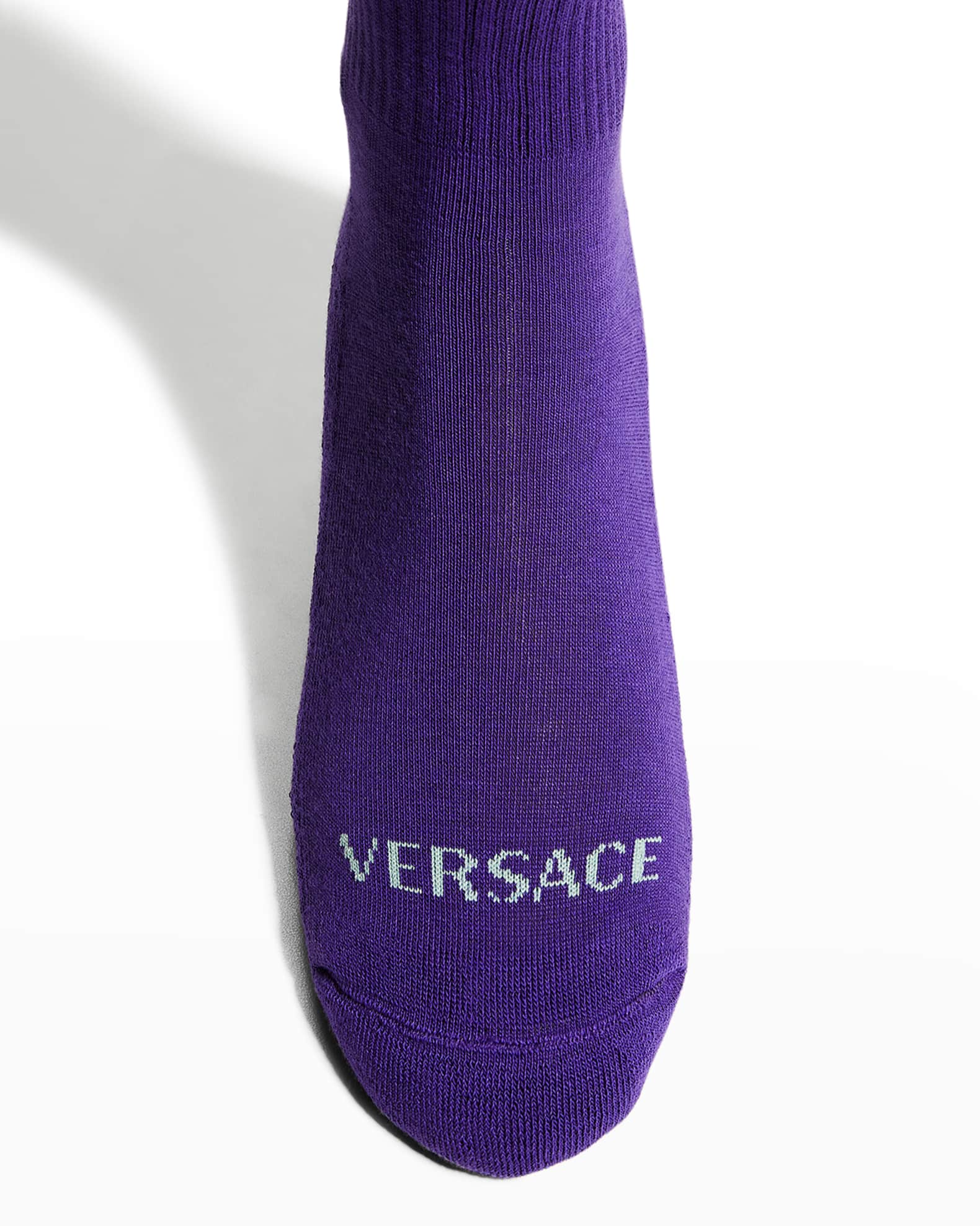 Versace Men's Medusa Logo Crew Socks | Neiman Marcus