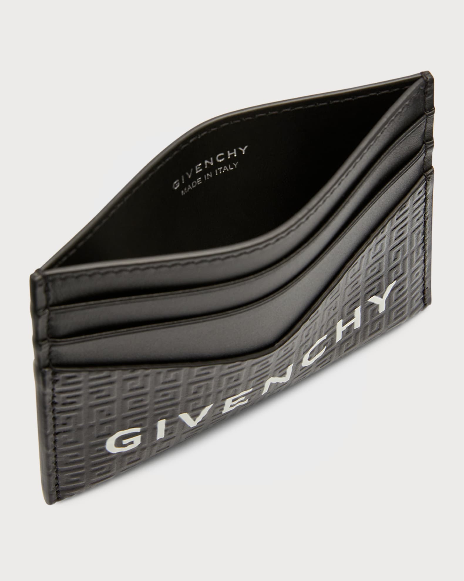 Givenchy Men's 4G-Embossed Logo Leather Card Holder | Neiman Marcus