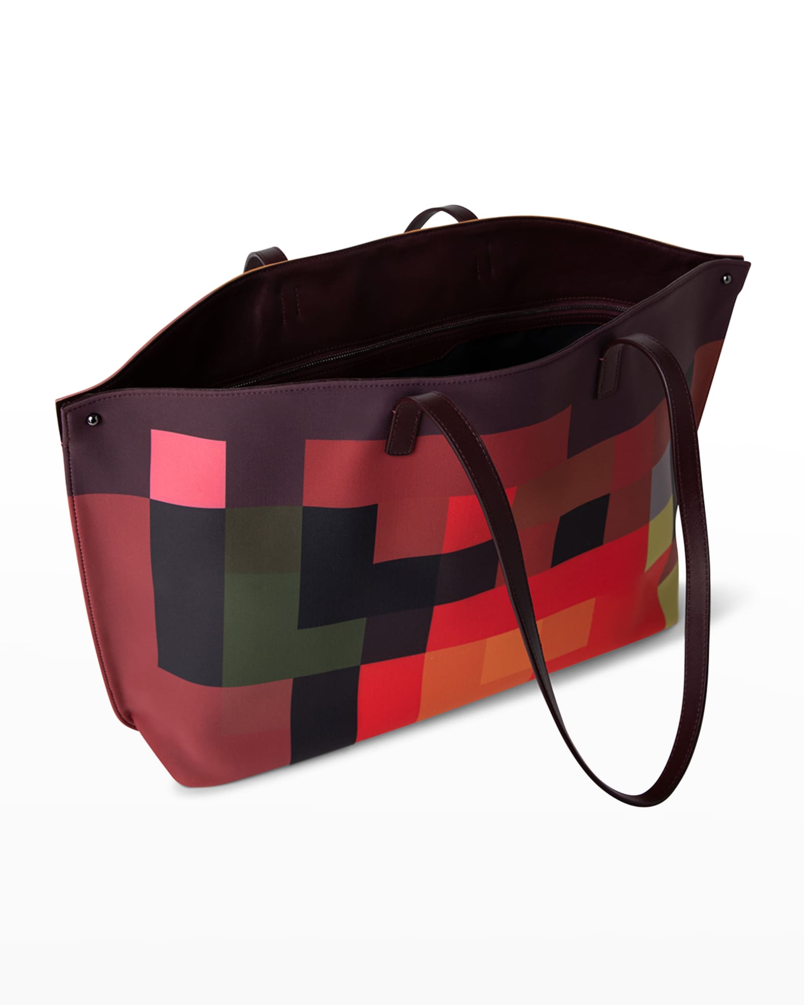 Akris Ai Medium Abstract-Print Shoulder Bag | Neiman Marcus