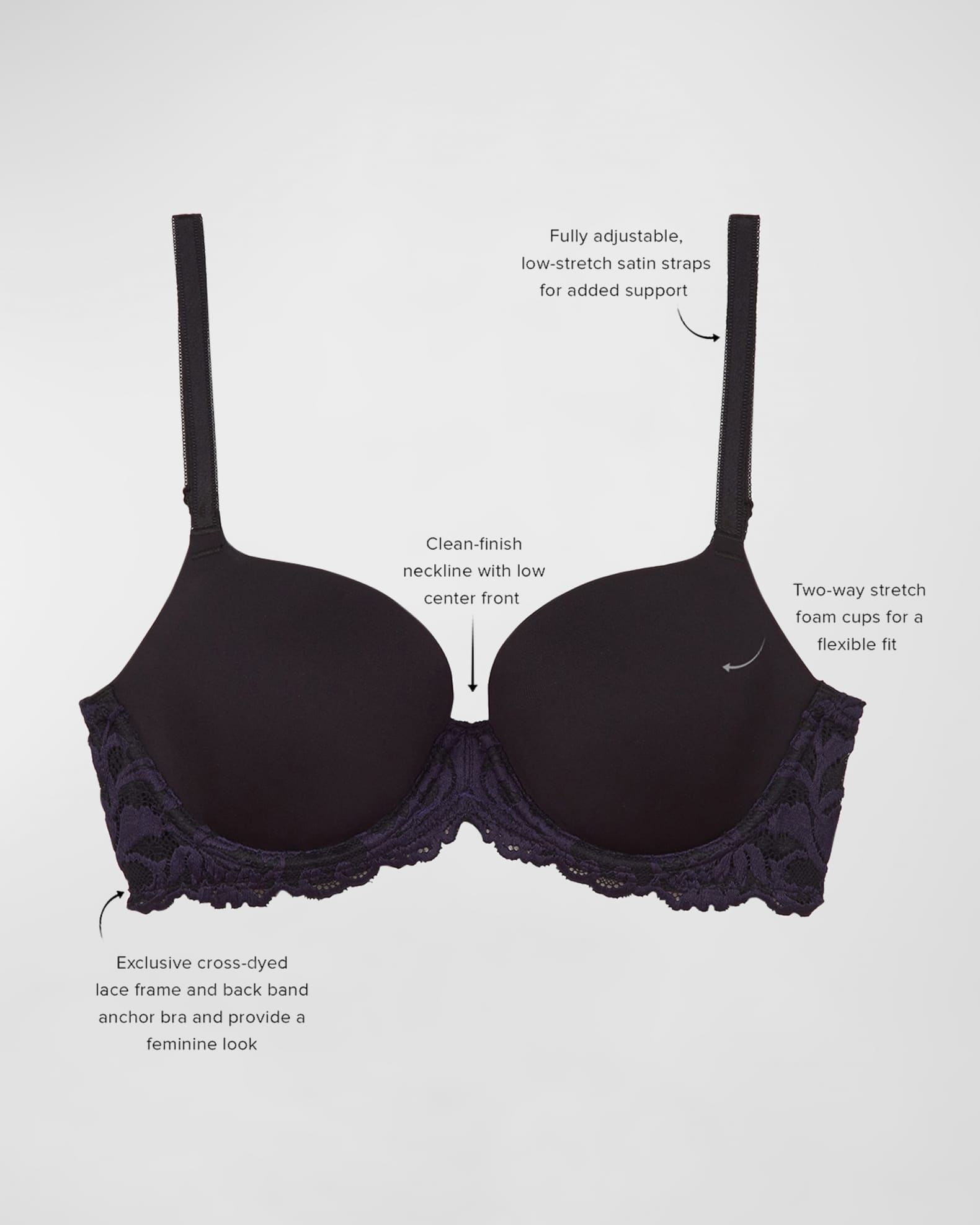 Wacoal Instant Icon Lace Contour Bra | Neiman Marcus