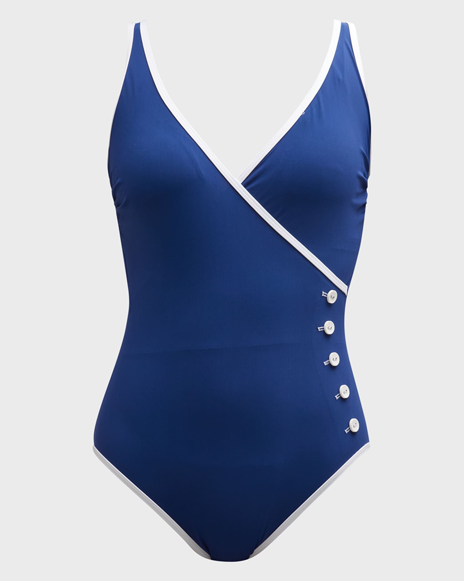 Gottex Sail To Sunsets Surplice One Piece Swimsuit Neiman Marcus