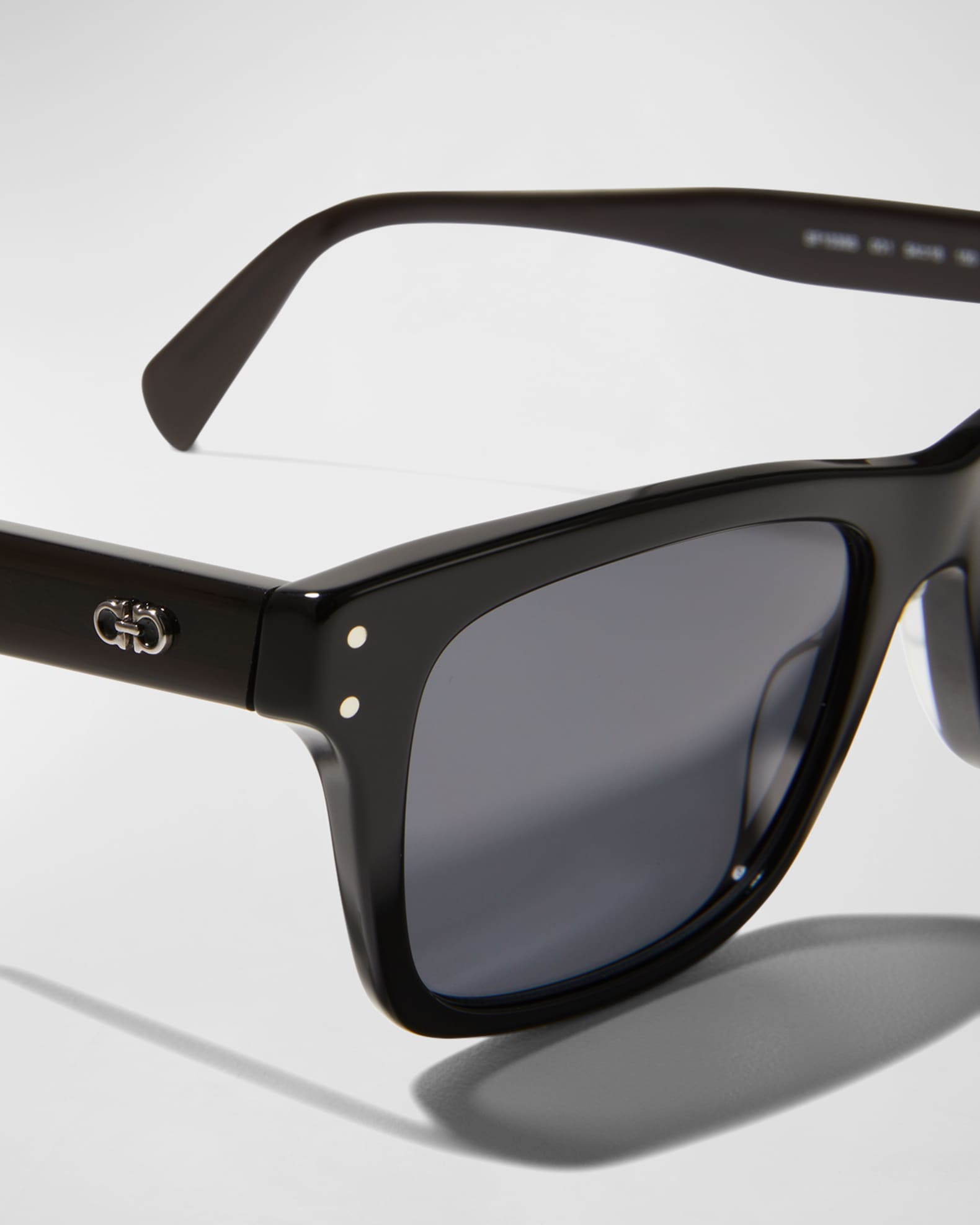 Ferragamo Men's Double Gancini Rectangle Sunglasses | Neiman Marcus