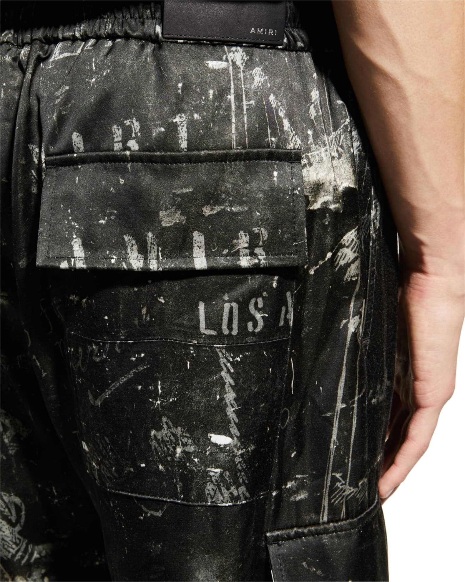 Amiri Men's Army Stencil Cargo Pants | Neiman Marcus