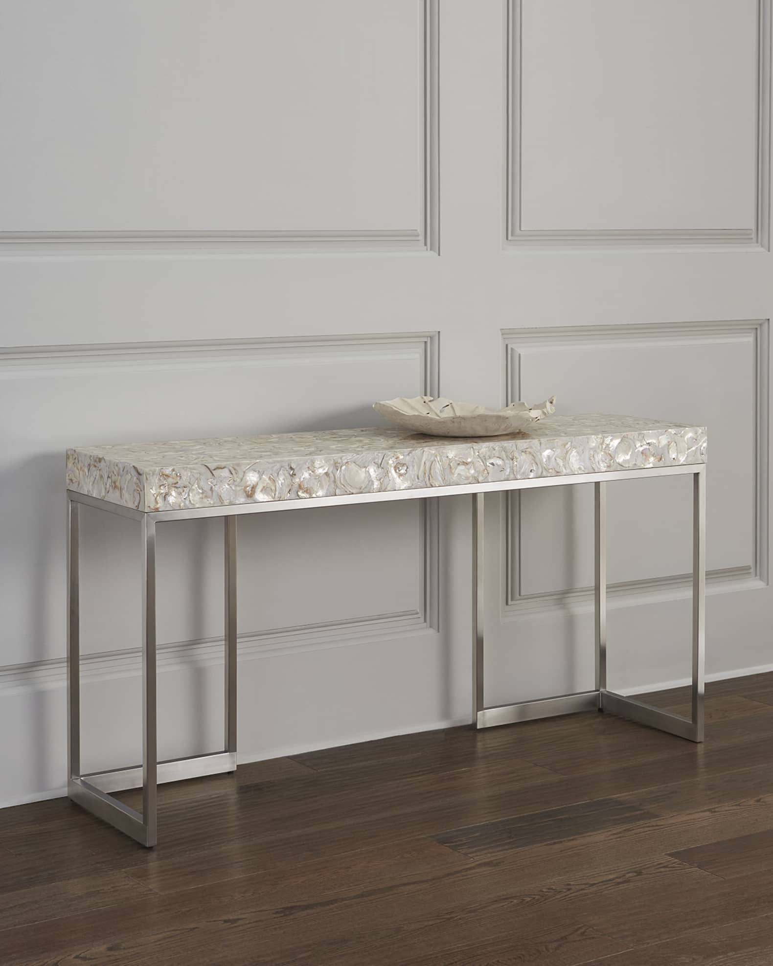 John-Richard Collection Capiz Shell Console Table | Neiman Marcus