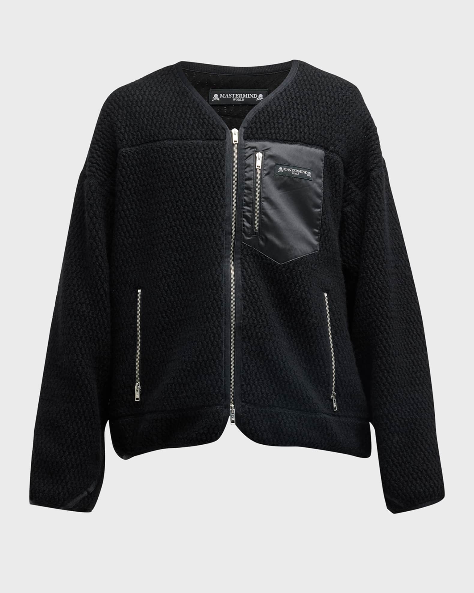 MASTERMIND WORLD Men's Textured Multi-Zip Jacket | Neiman Marcus