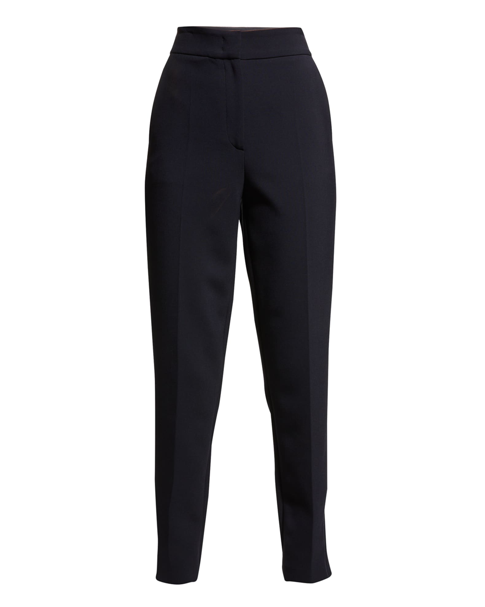 Emporio Armani Tapered High-Rise Trousers | Neiman Marcus