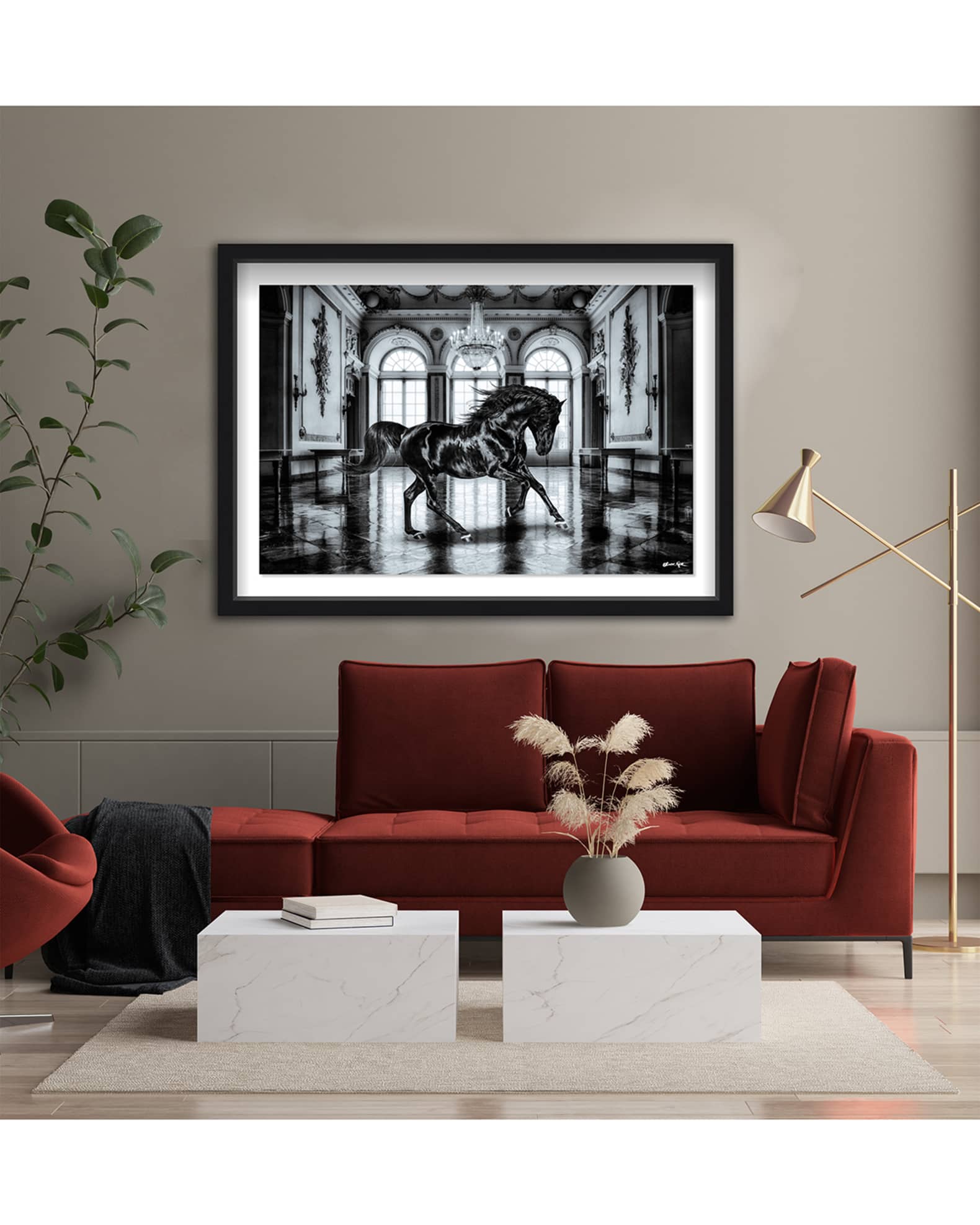 The Oliver Gal Artist Co. "Ballroom Strut" Framed Wall Art Print ...