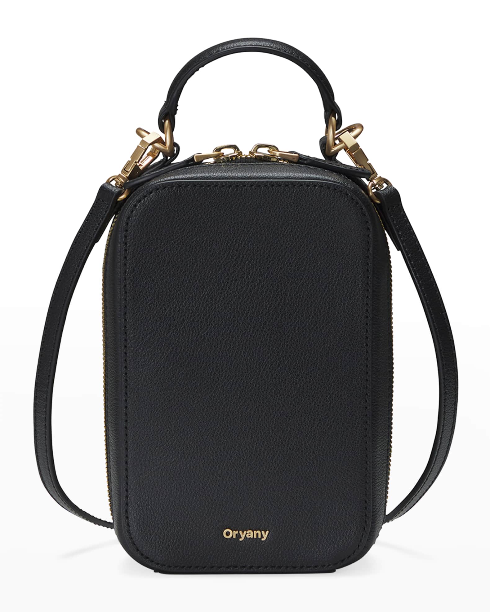 Oryany Lauren Zip Leather Crossbody Bag | Neiman Marcus