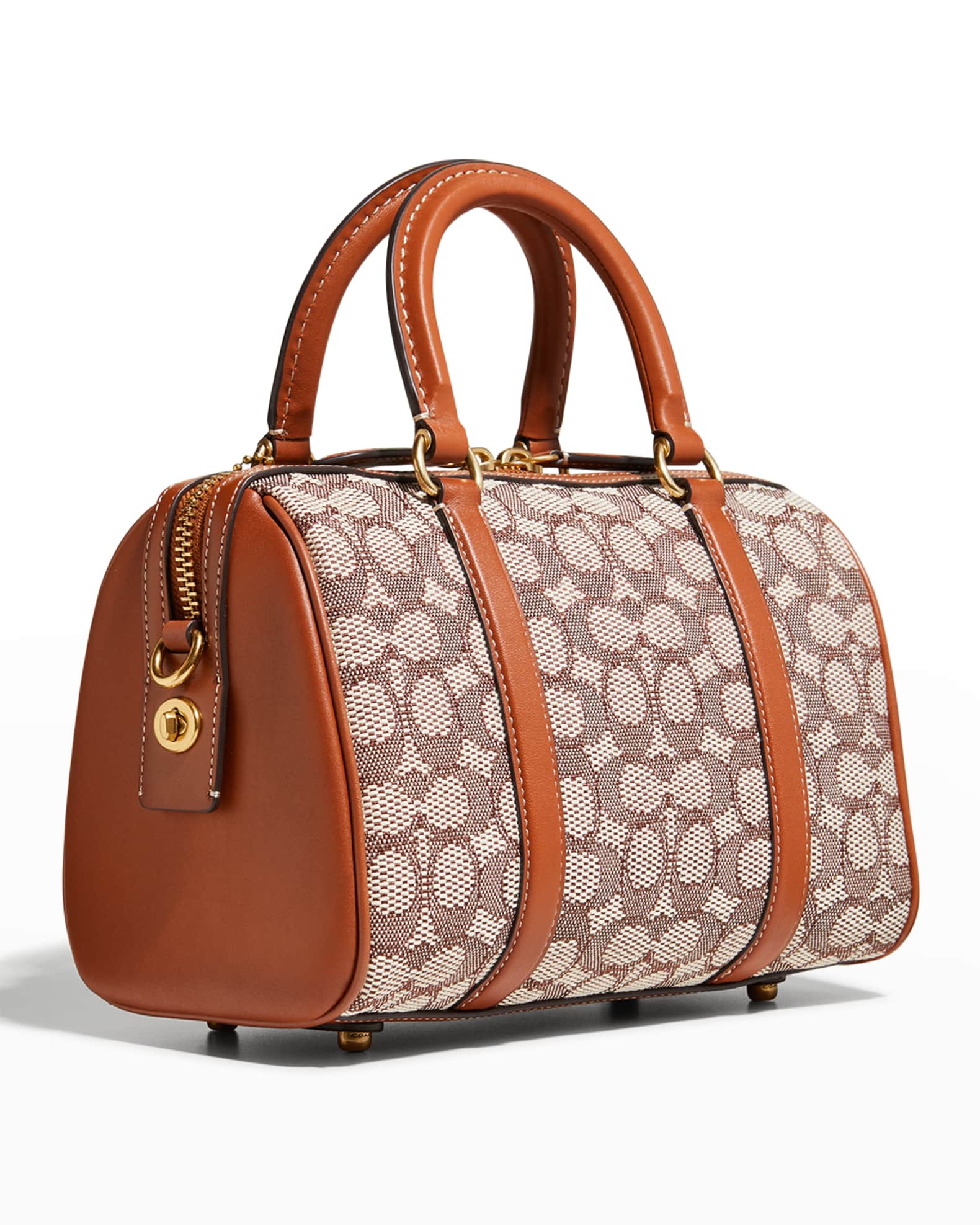 Coach Rogue Monogram Jacquard Satchel Bag | Neiman Marcus
